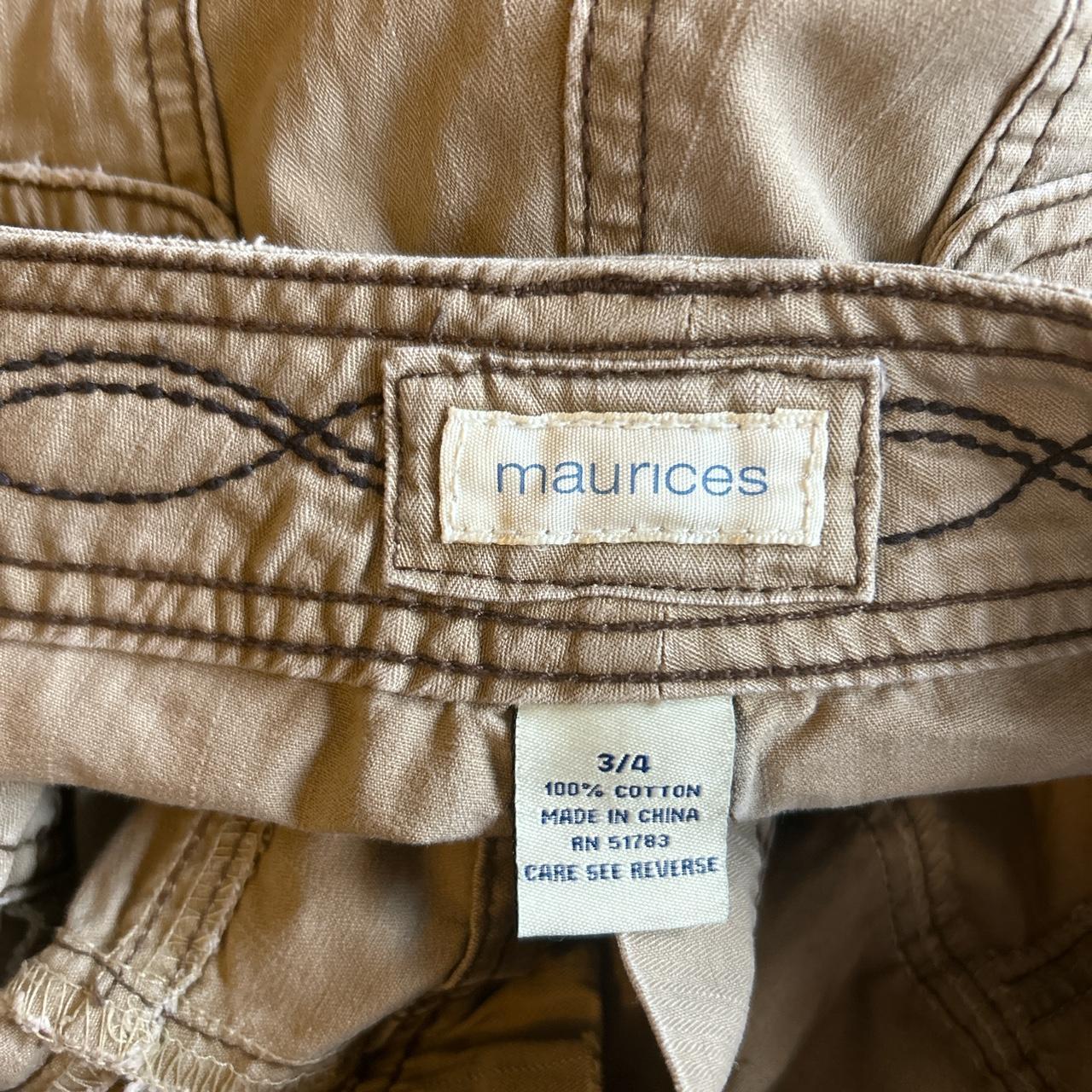 MICRO MINI LOW RISE MAURICES KHAKI CARGO SHORTS ⭐️... - Depop