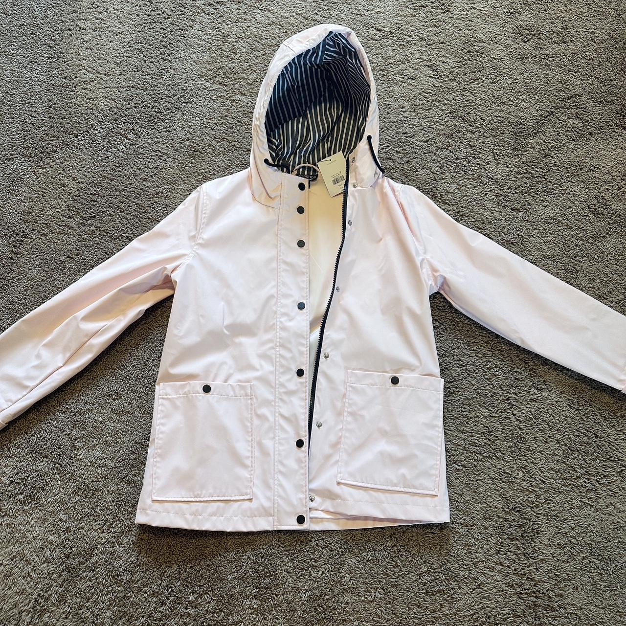 NWT Topshop Petite Light Pink Rain Jacket Never got... - Depop