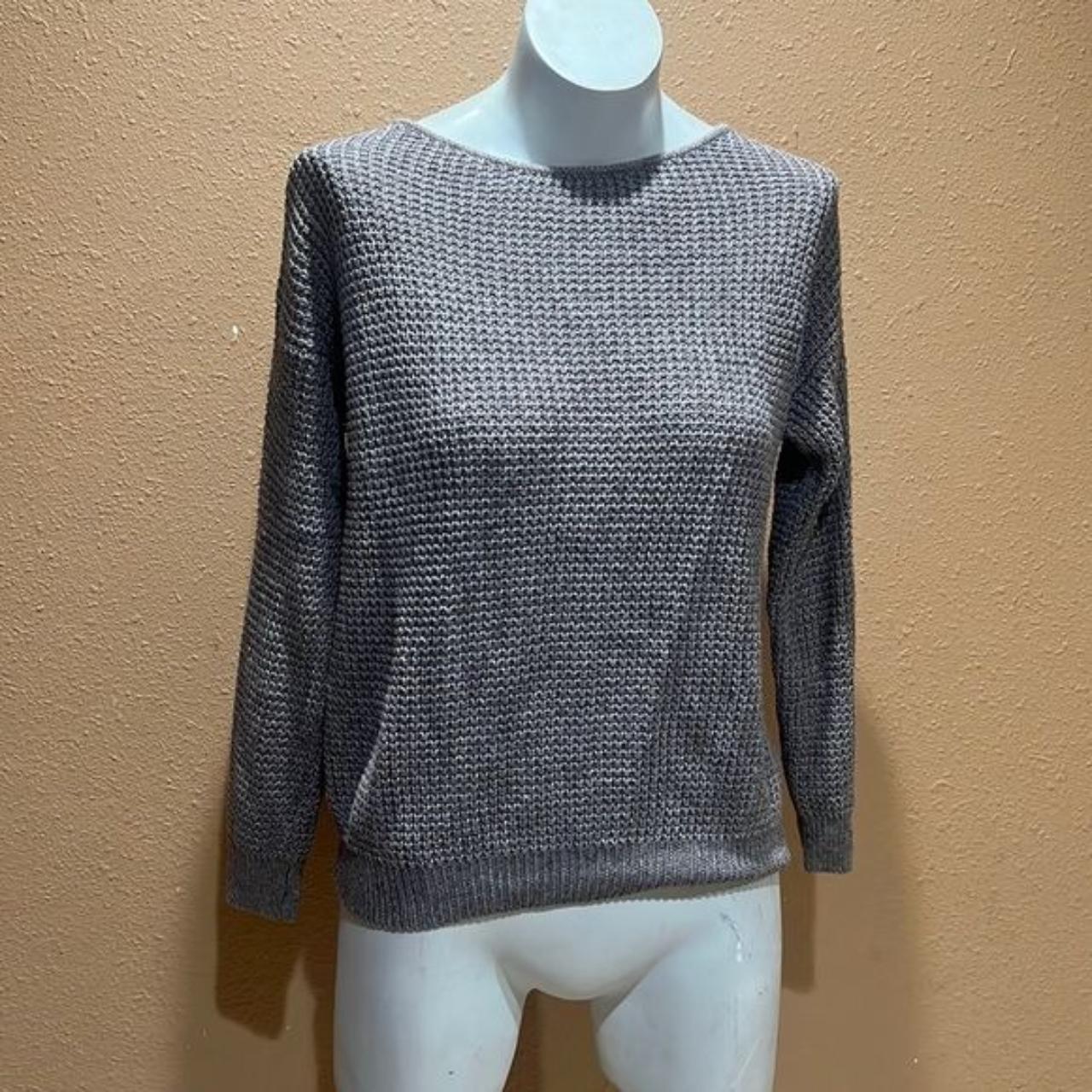 callahan by revolve gray open back sweater In great... - Depop