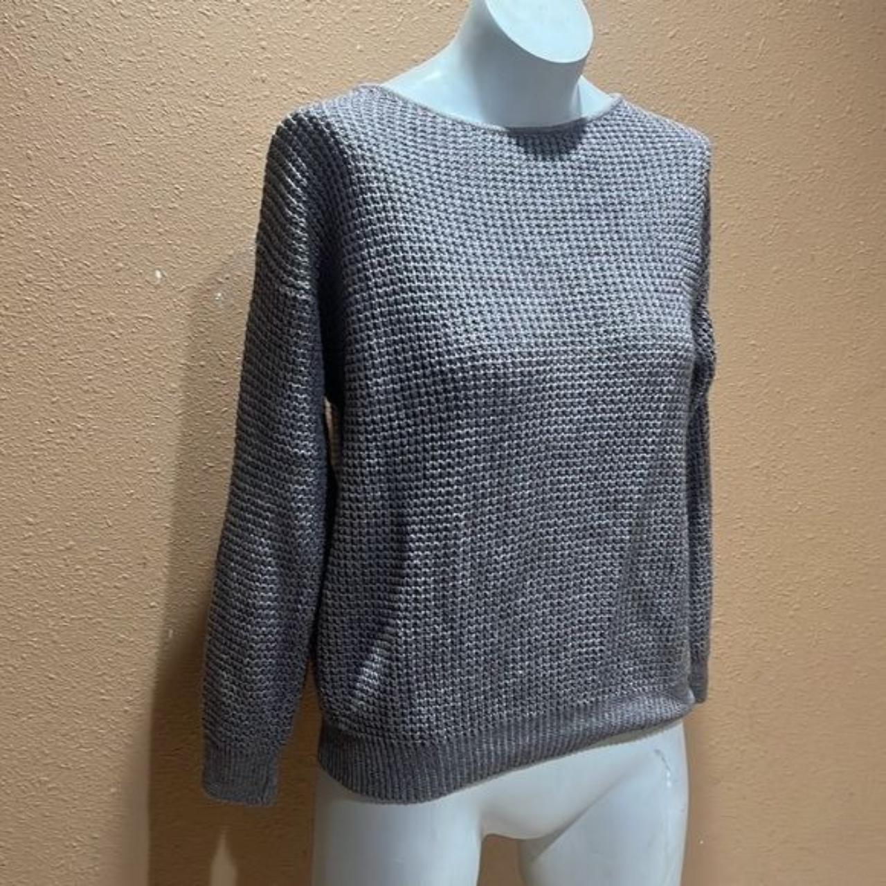 callahan by revolve gray open back sweater In great... - Depop