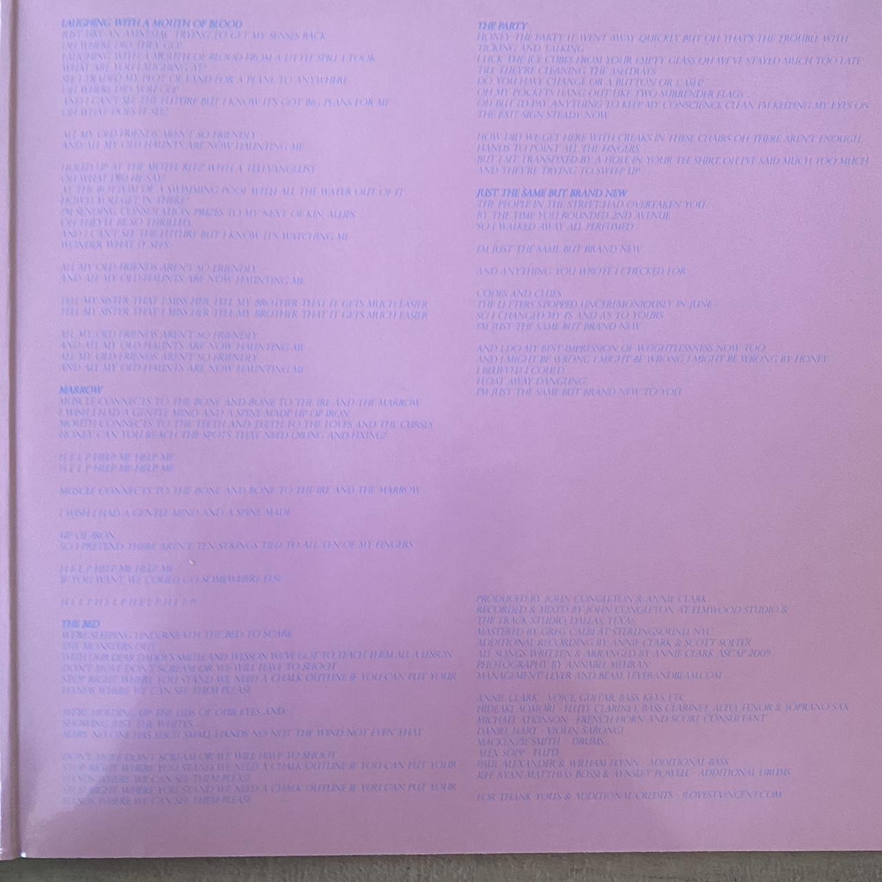 St Vincent actor vinyl - not sealed but never played... - Depop