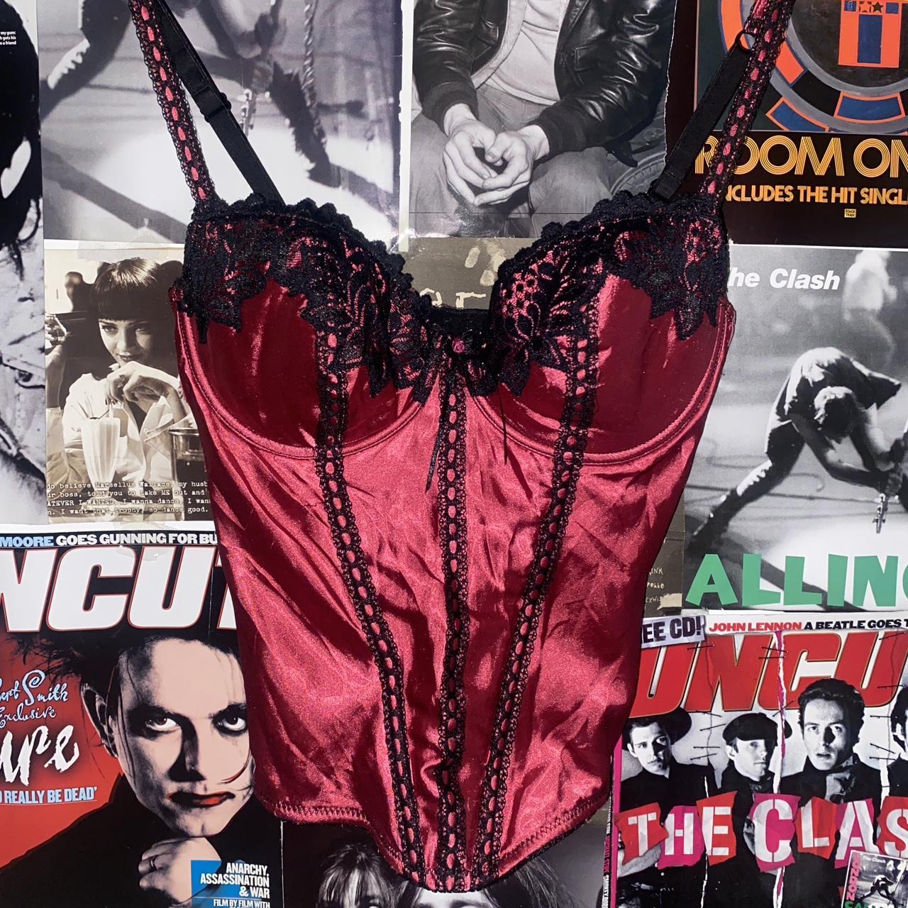 “ETHEL AUSTIN” vintage corset beautiful pink silk... | Depop