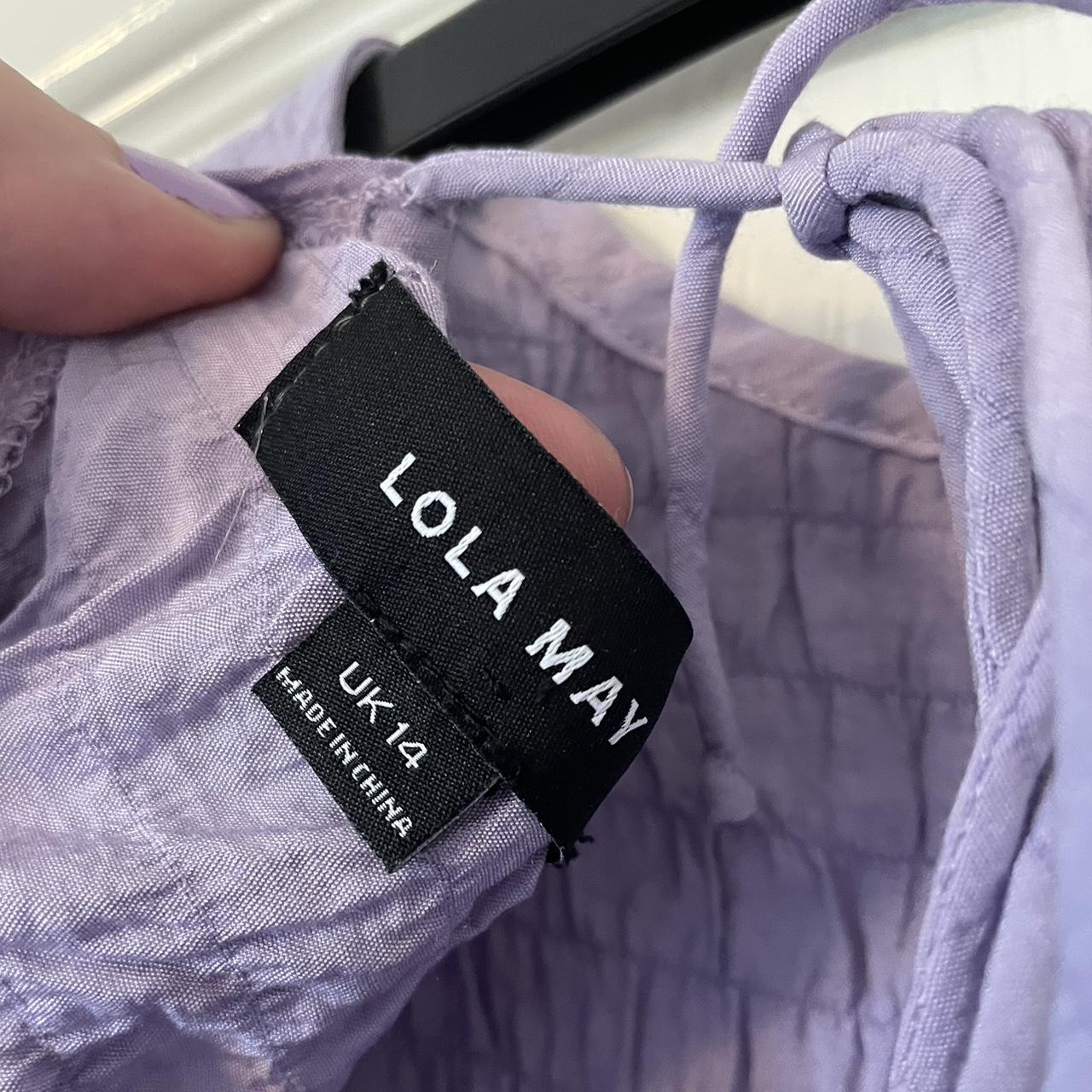 Lola May Women's Purple Dress | Depop