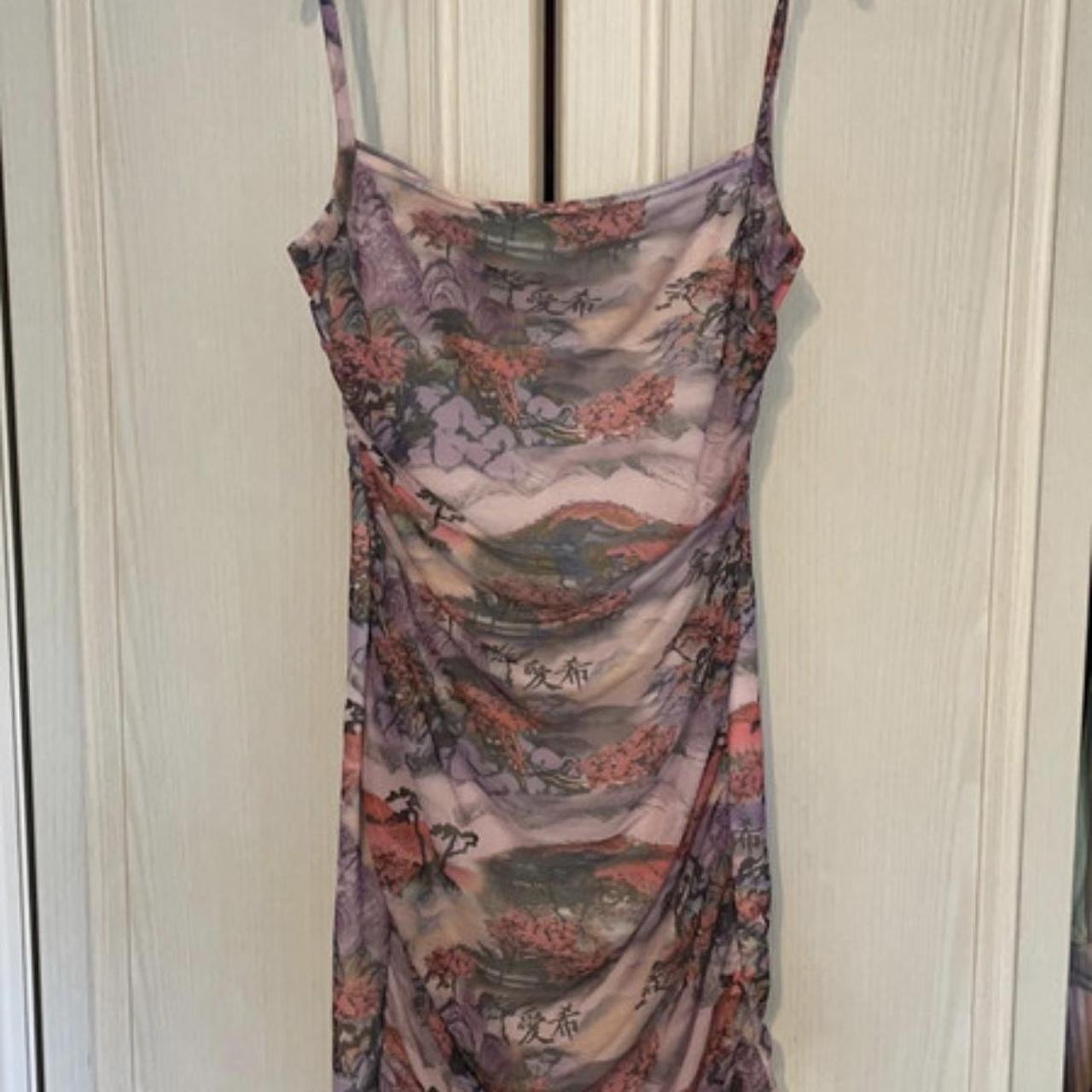 PrettyLittleThing Women's Multi Dress | Depop