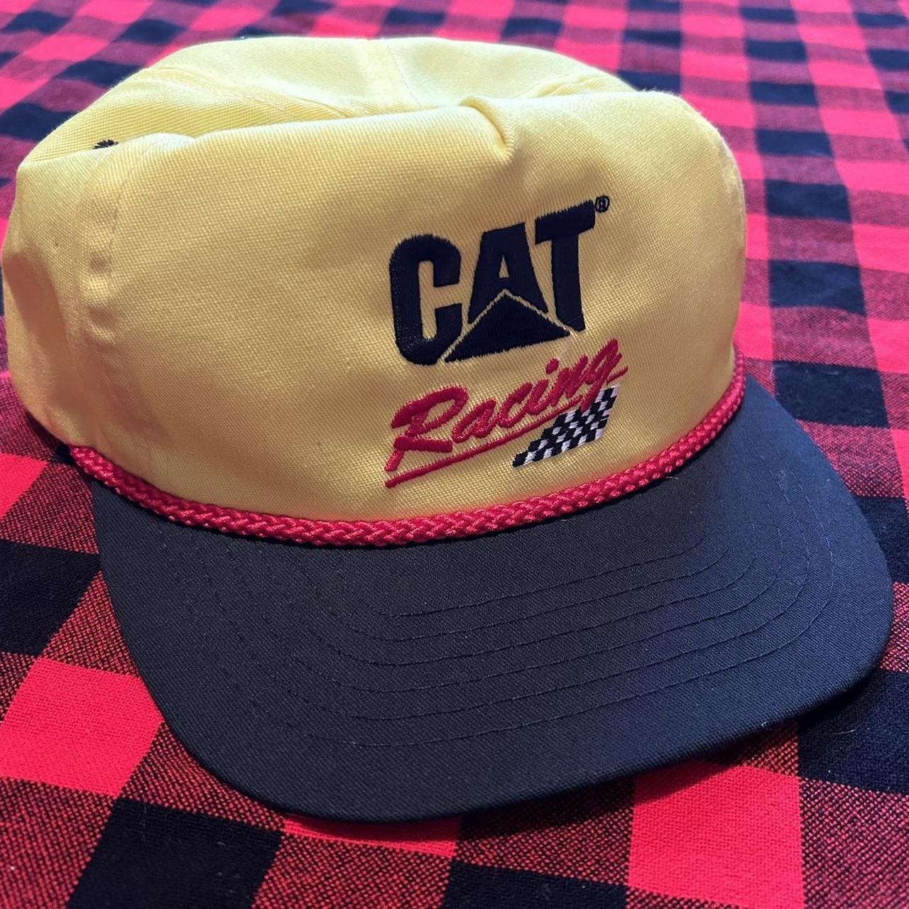 Vintage Caterpillar Racing rope snapback hat. Made... - Depop