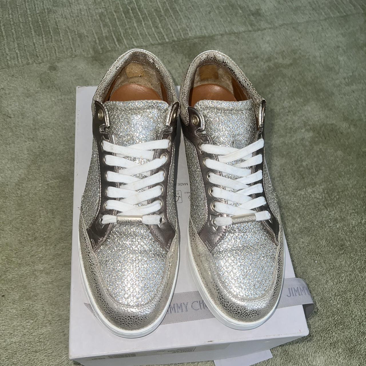 Jimmy choo Miami trainers Worn still in very good... - Depop