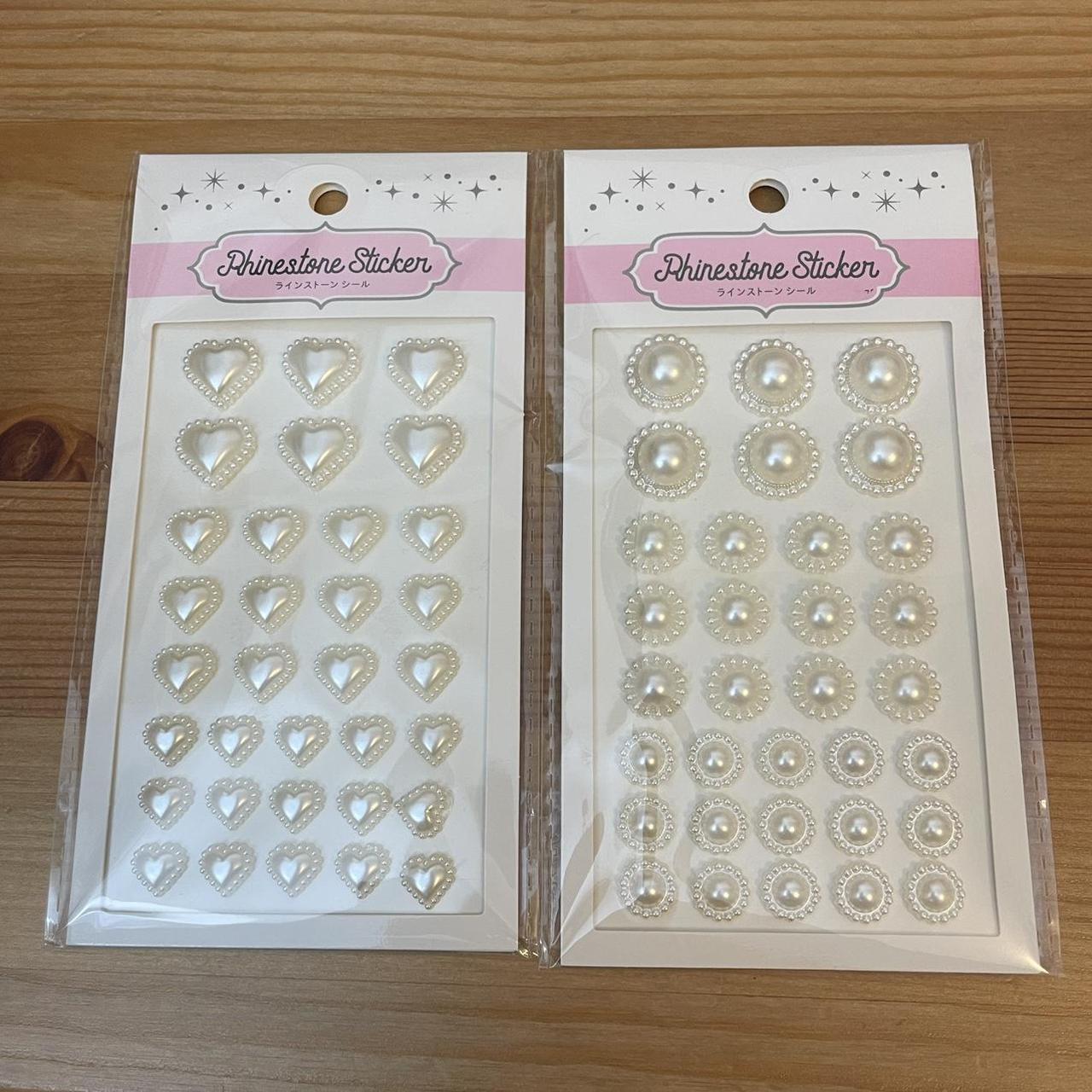 Daiso Pearl Rhinestone Sticker Lot (2) ️ ️NOTE: NOT... - Depop
