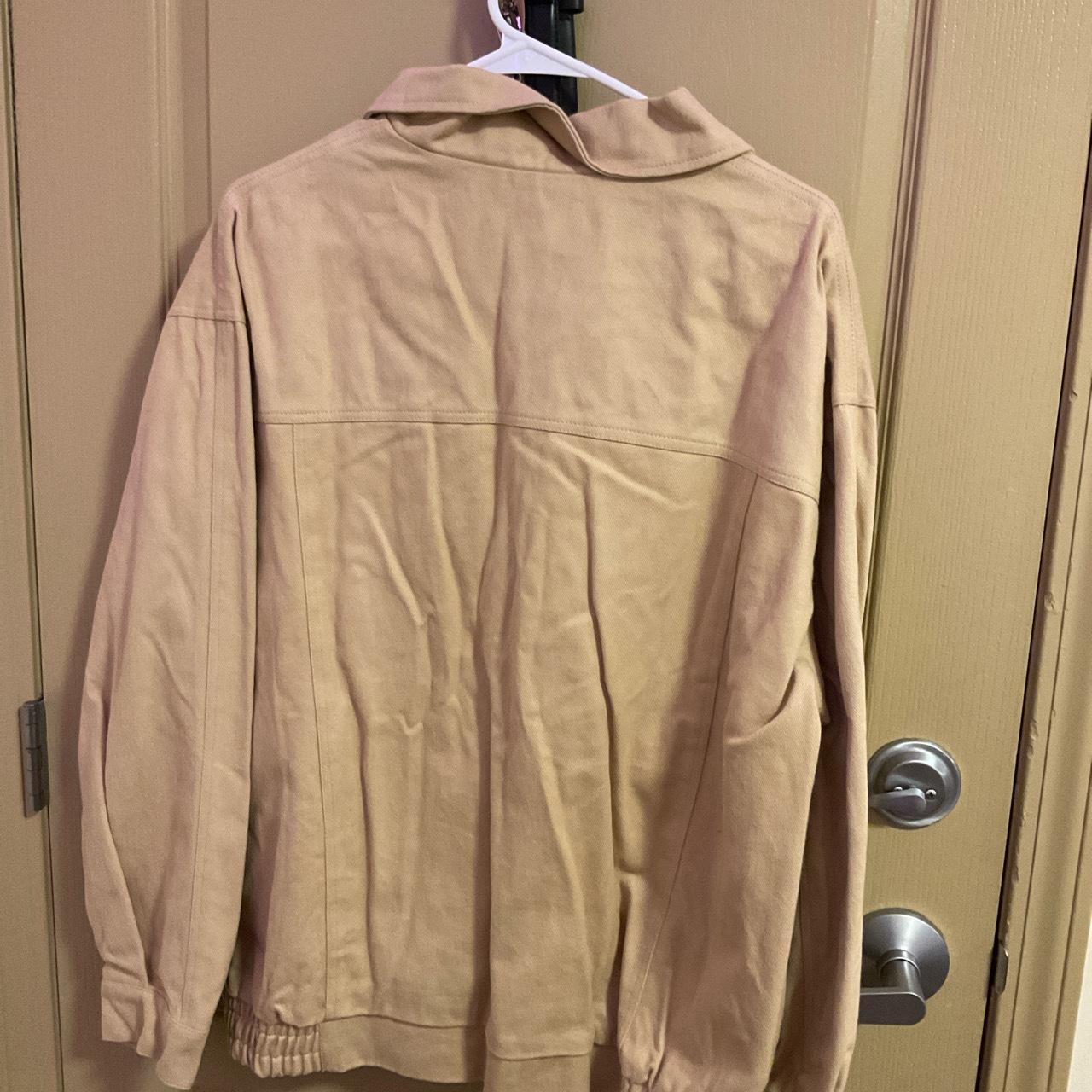 motel rocks x olivia neil collab beige jacket in a... - Depop