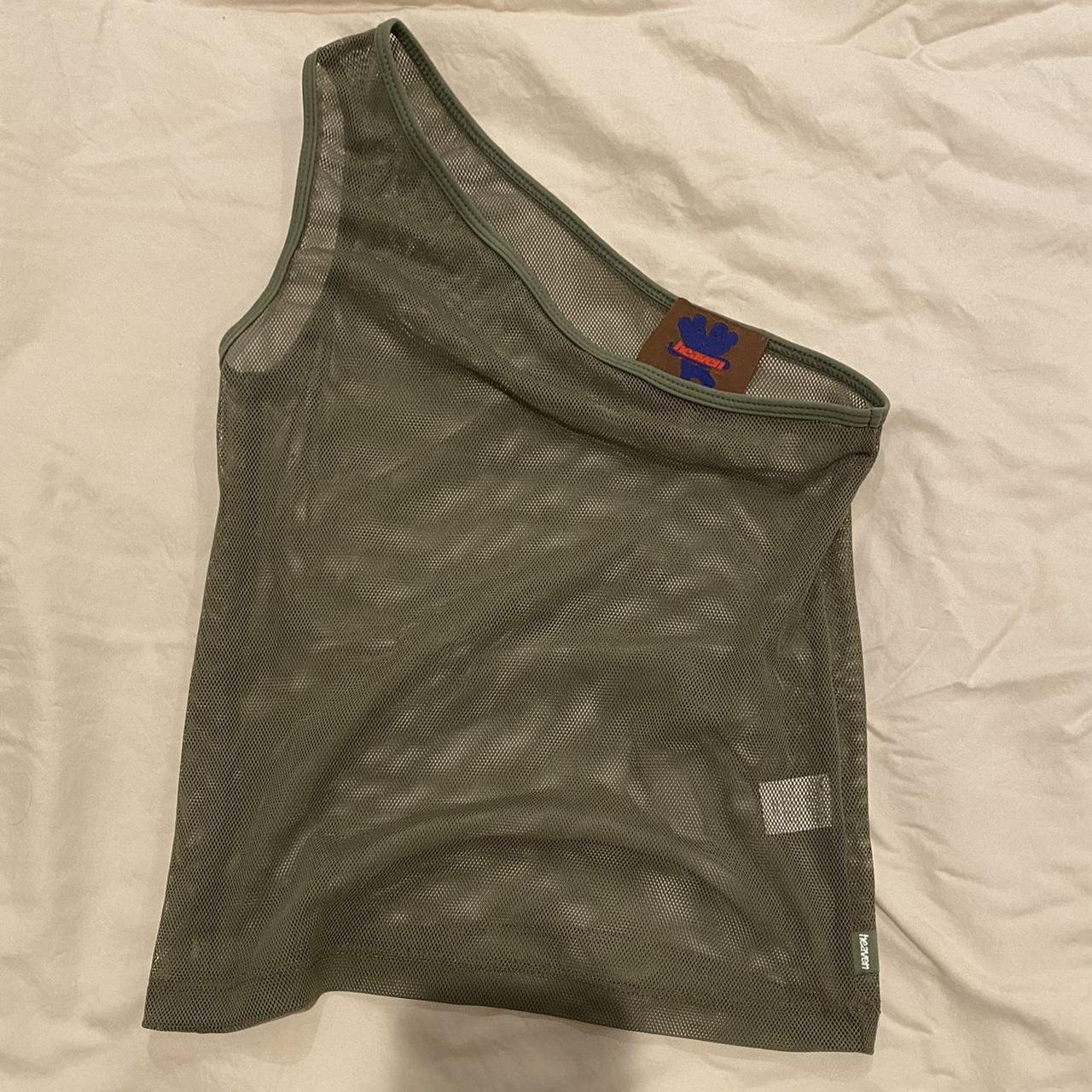 heaven by marc jacobs mesh unisleeve tank top in... - Depop