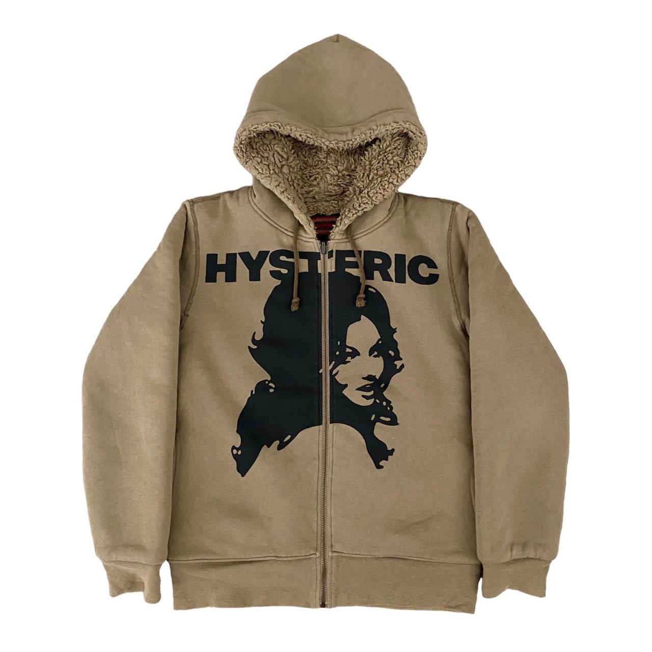 hysteric glamour hooded zip up jacket. the inside is... - Depop