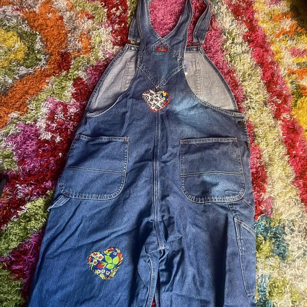 Vintage patchwork dickies overalls, (hard to photo)... - Depop