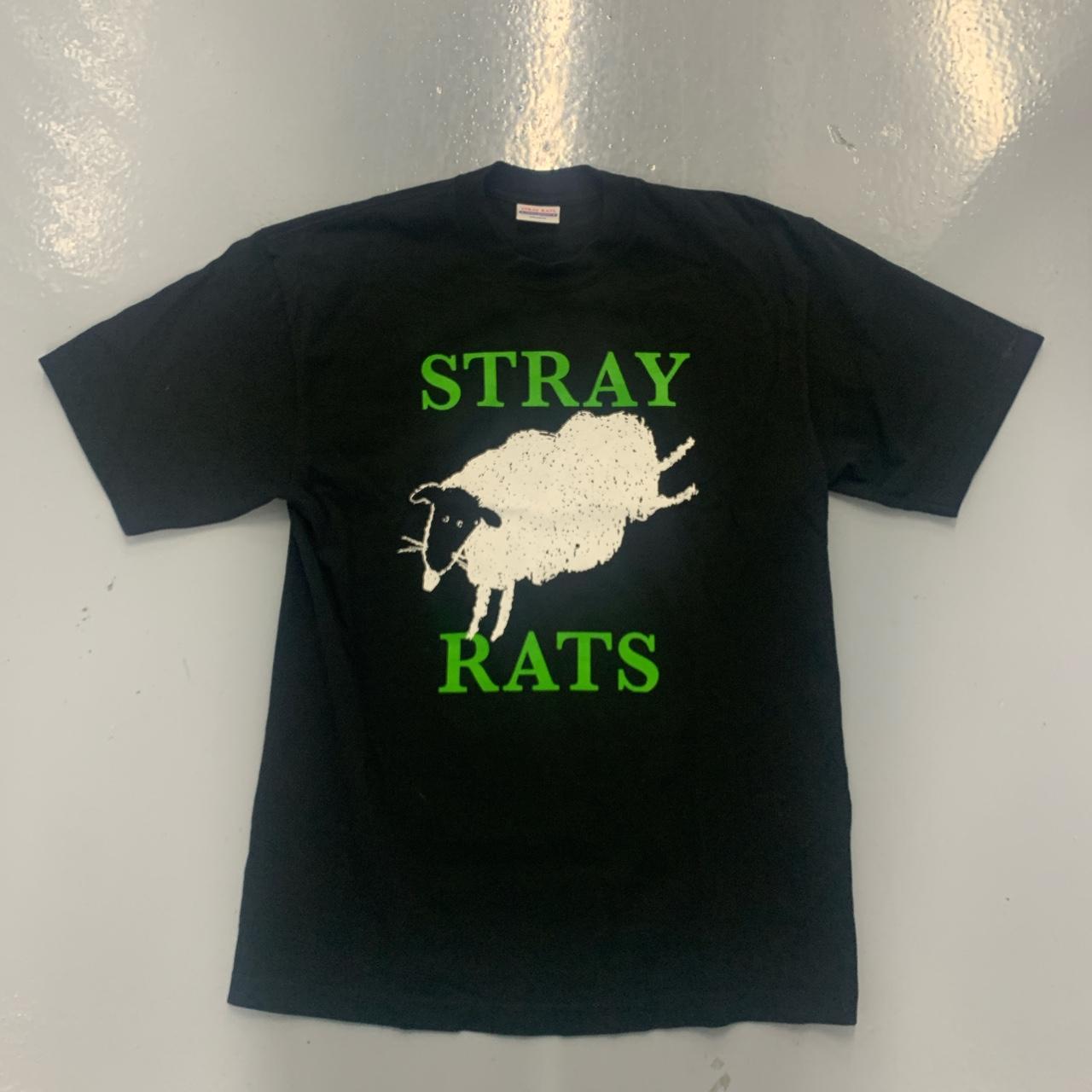 STRAY RATS black graphic tee Men’s size Medium Good... - Depop