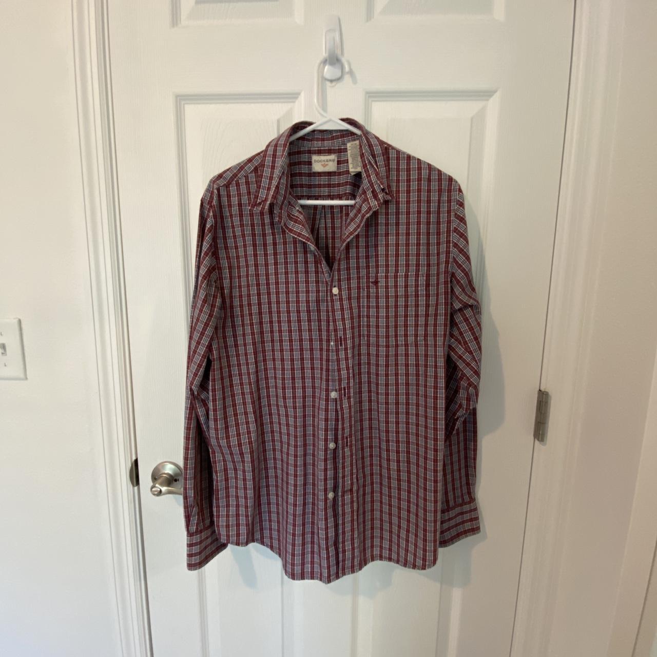 Dockers Women's Red and Blue Polo-shirts | Depop