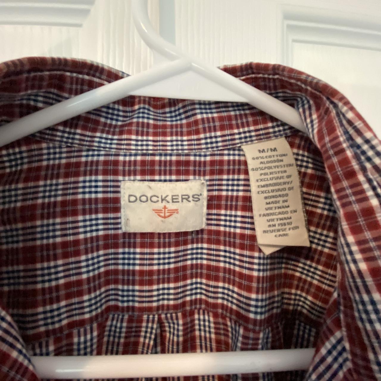 Dockers Women's Red and Blue Polo-shirts | Depop