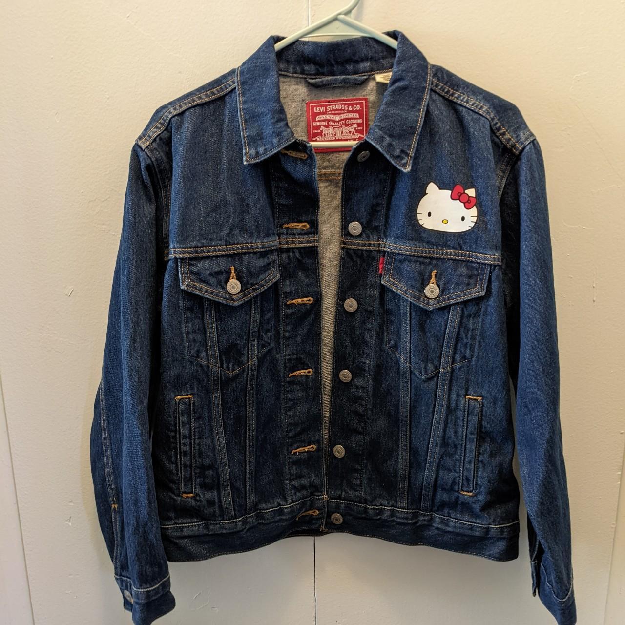 Hello Kitty Levi Strauss & Co. Denim Jacket Size... - Depop