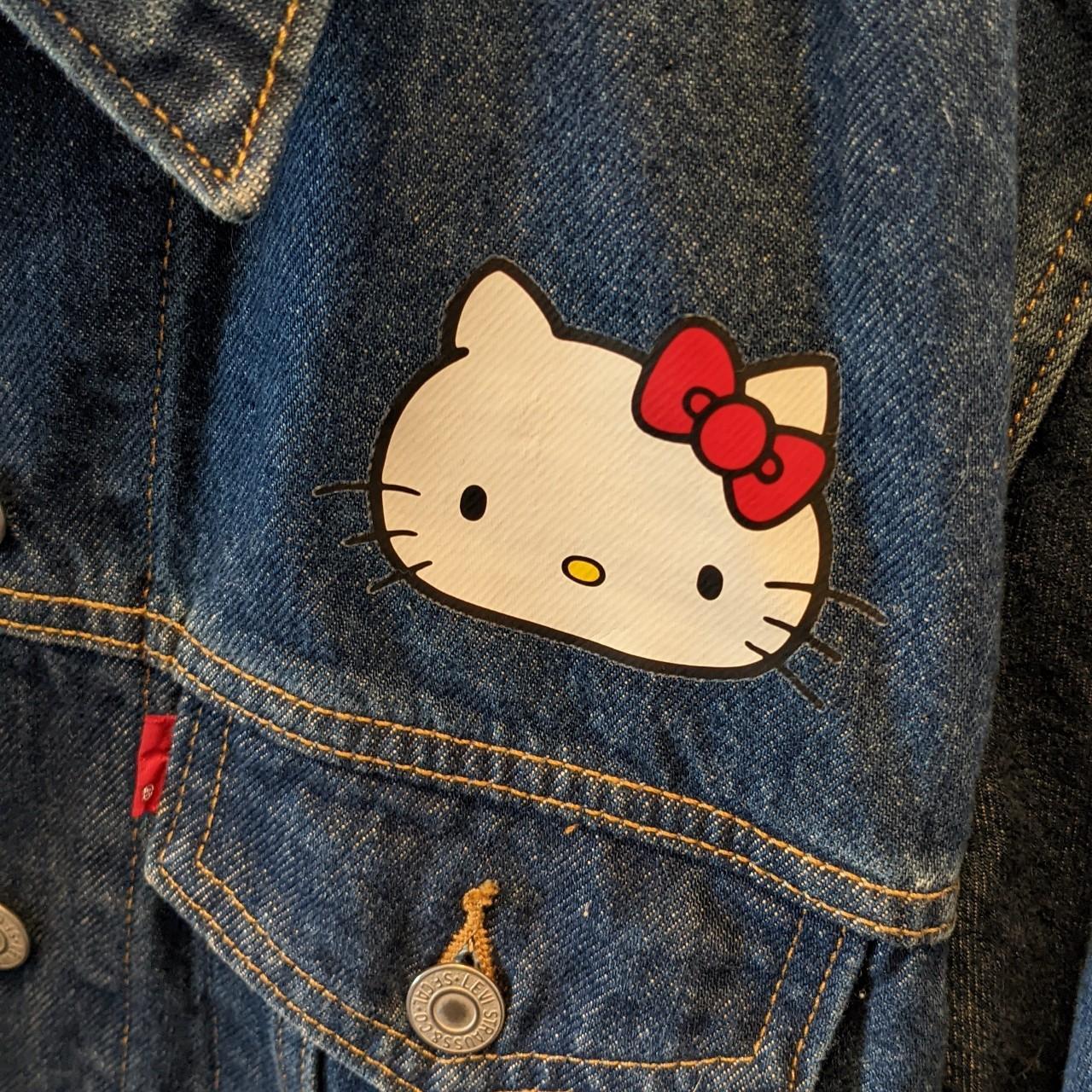 Hello Kitty Levi Strauss & Co. Denim Jacket Size... - Depop