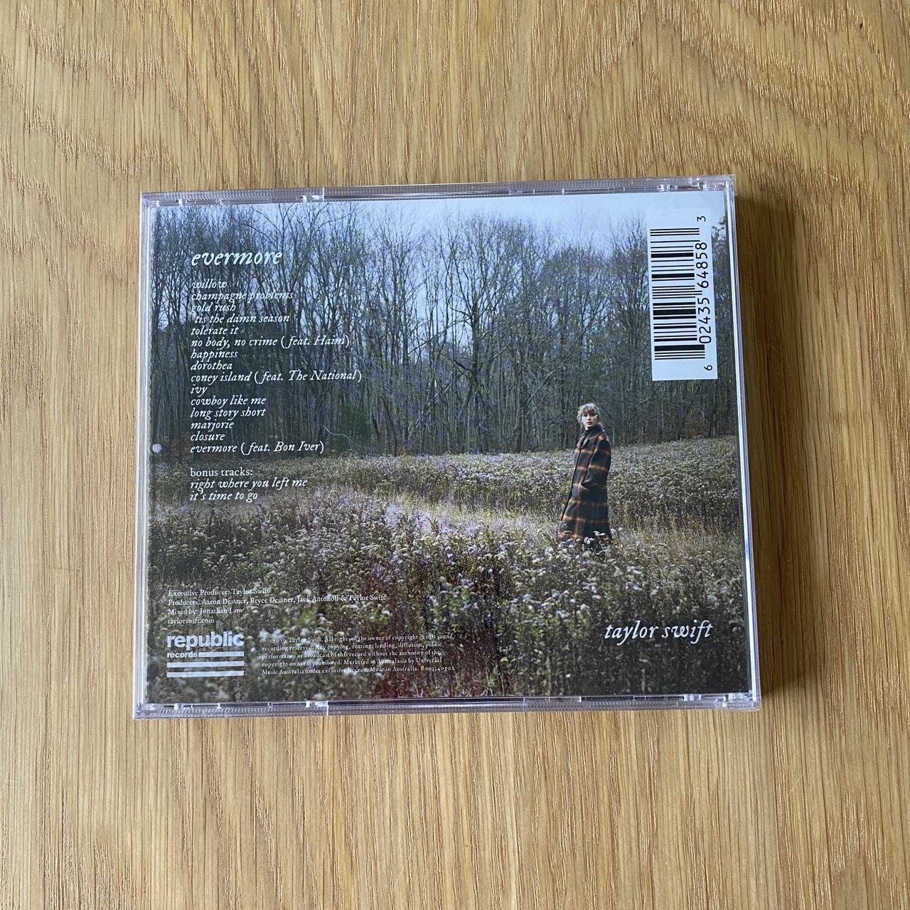 taylor swift evermore cd in perfect condition!... - Depop