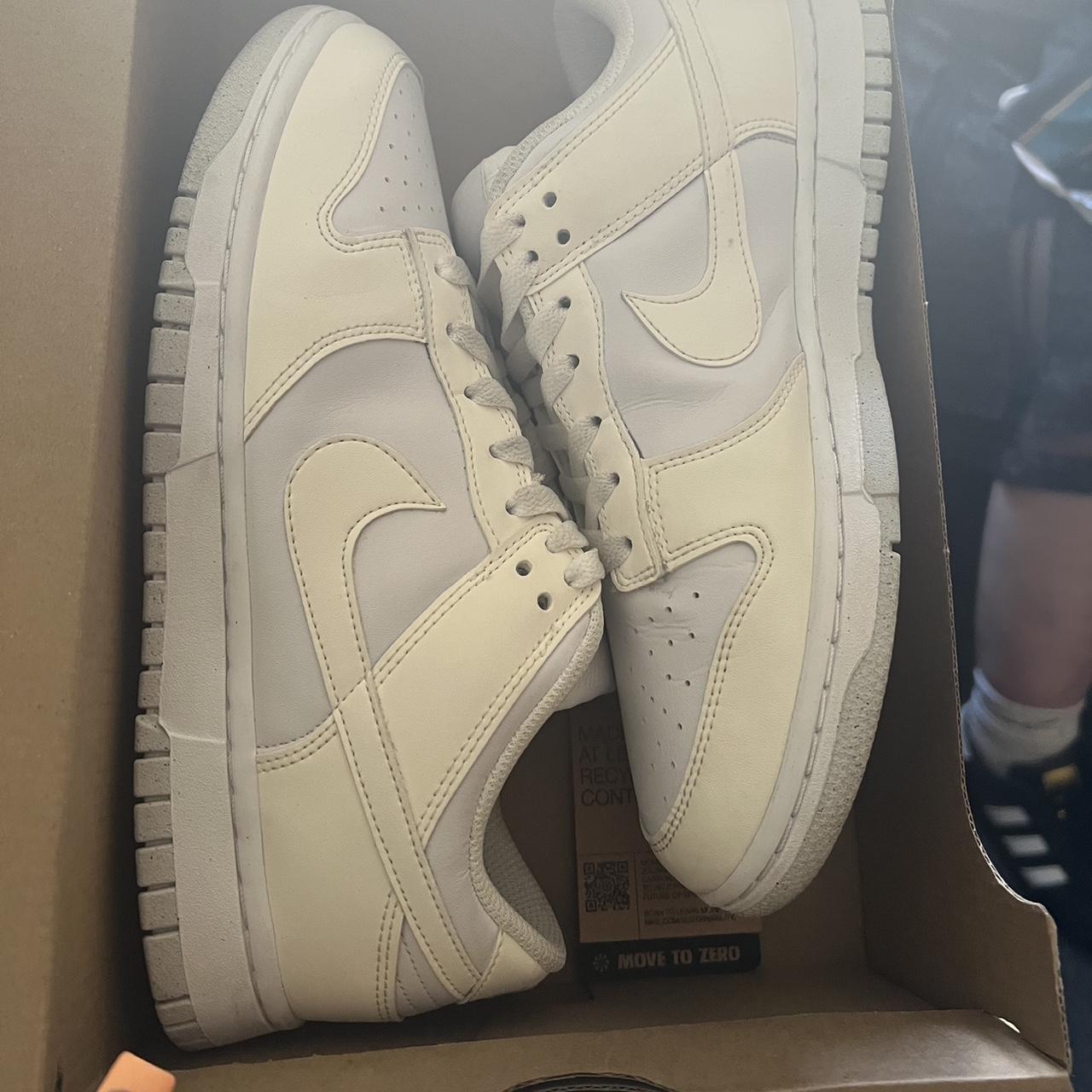 nike dunks- white sail/cream real dunks , can... - Depop