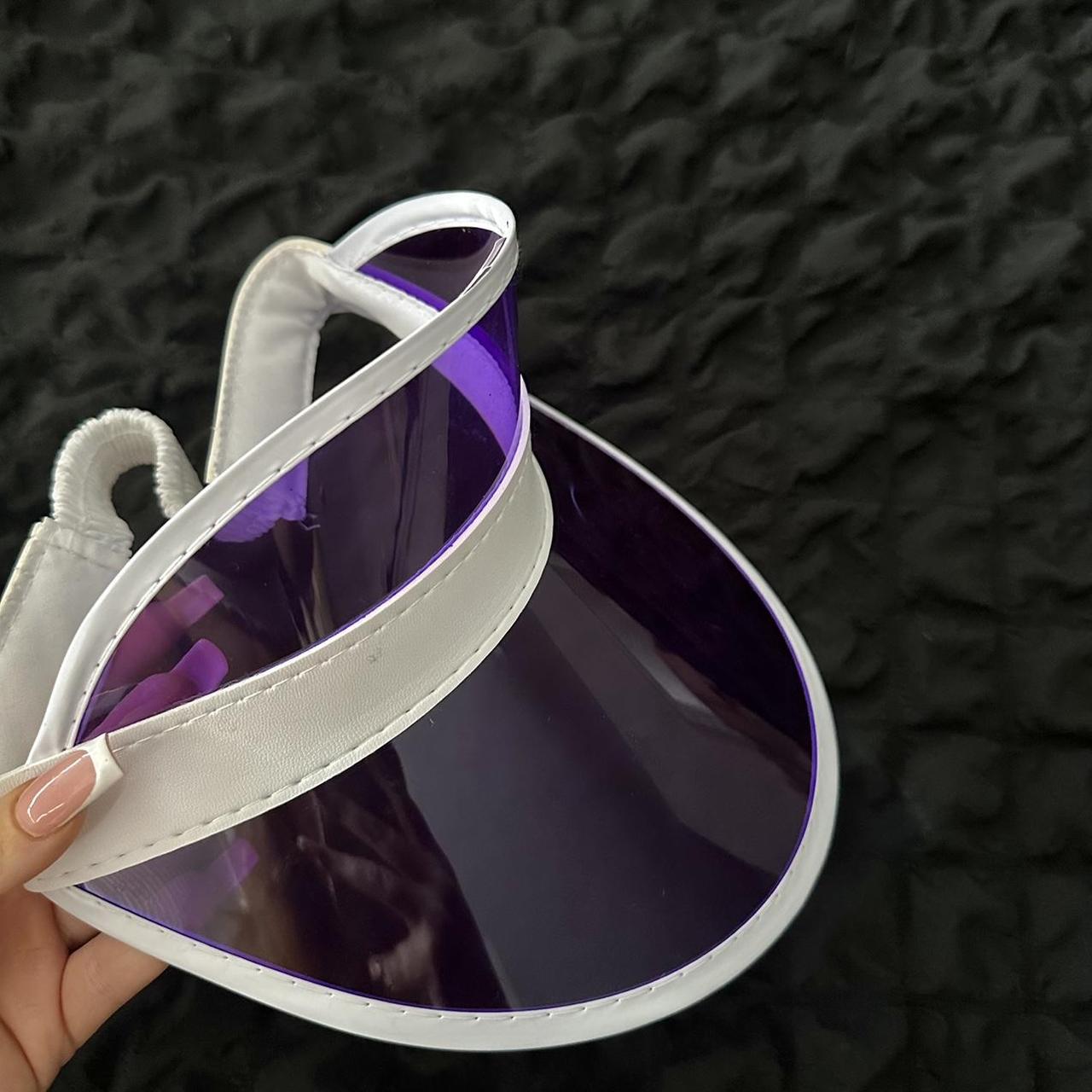 Purple visor, used once for pub golf #visor... - Depop
