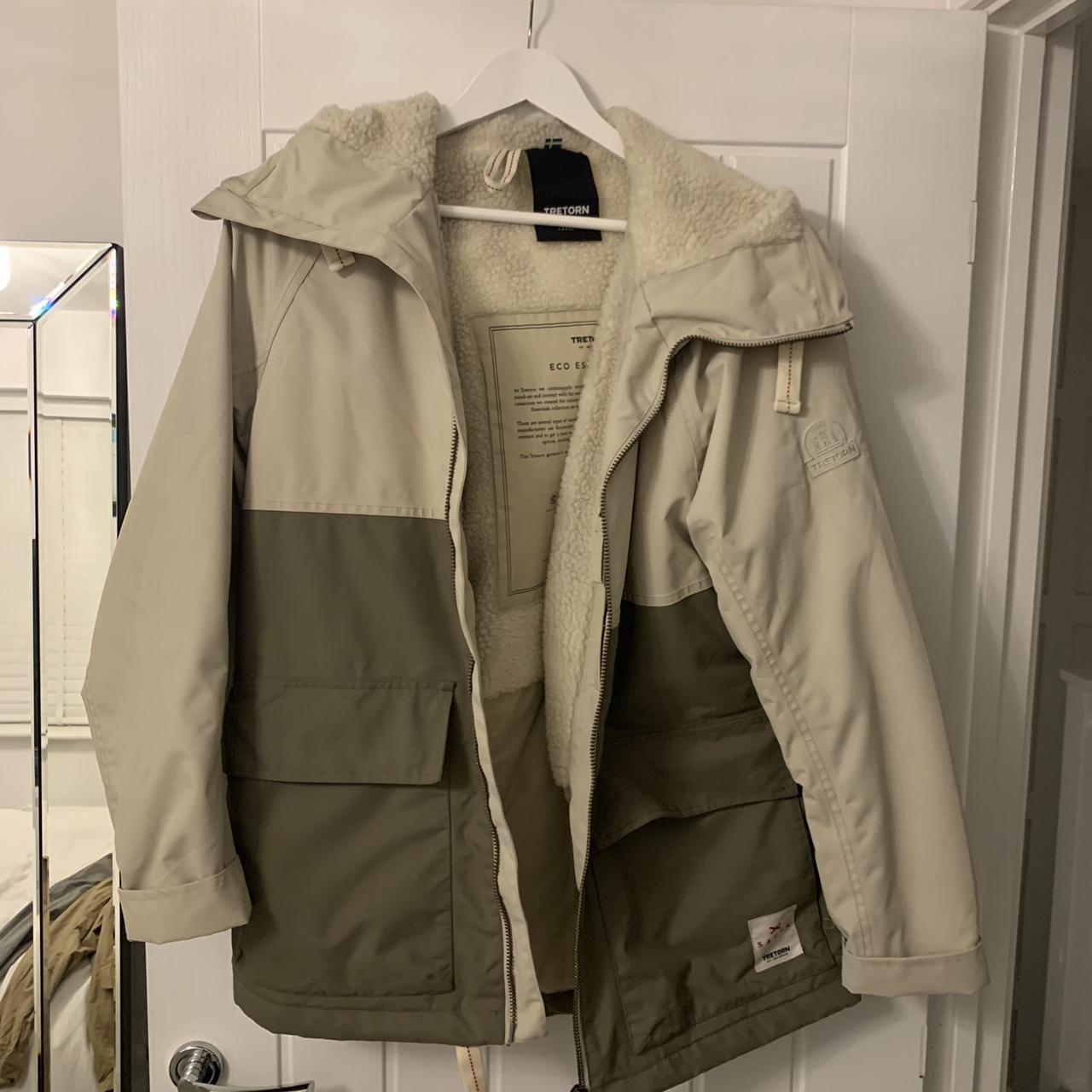 Tretorn coat with sherpa lining. Size L In amazing... - Depop