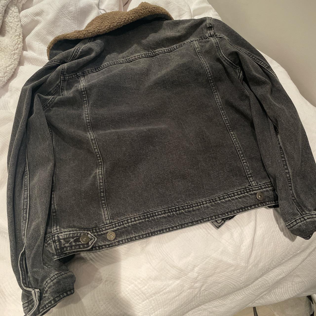 Topshop Men's Grey and Brown Jacket | Depop