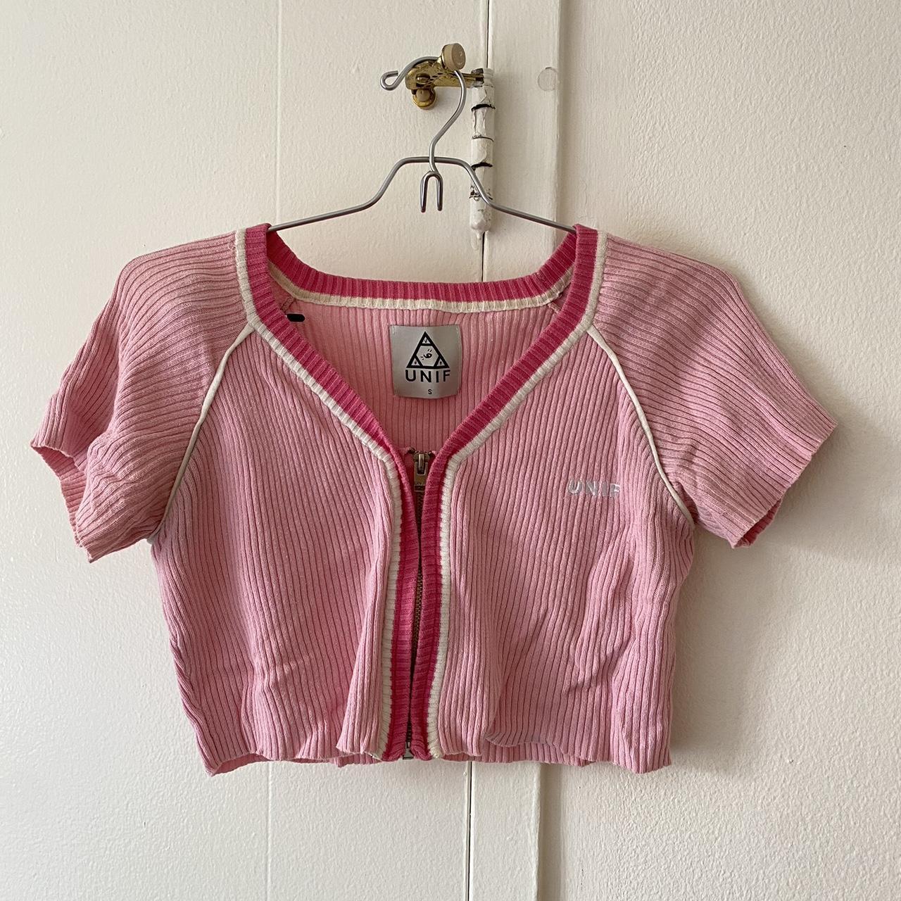 pink unif frolic top — slightly worn but still so... - Depop