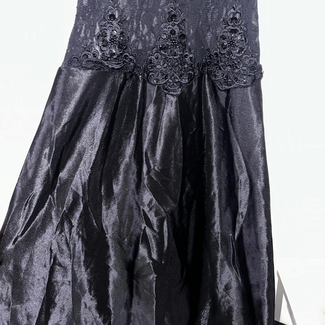 Beautiful VINTAGE black night gown. The pictures... - Depop