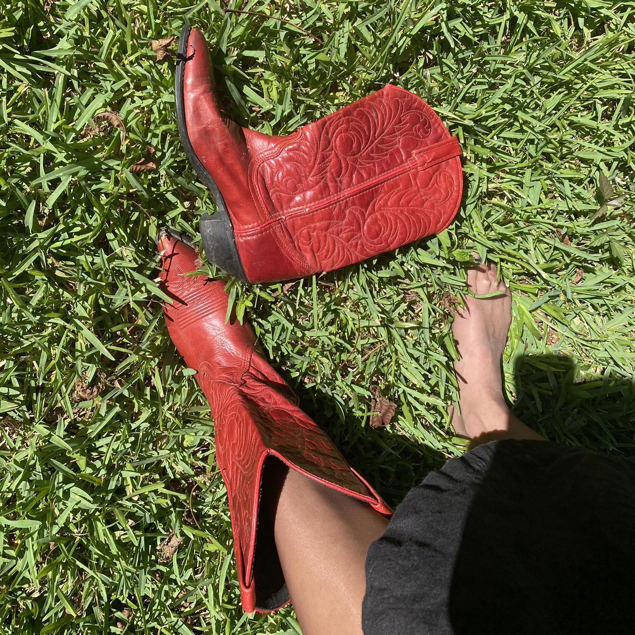 Absolutely stunning & very rare Vintage Acme red... - Depop