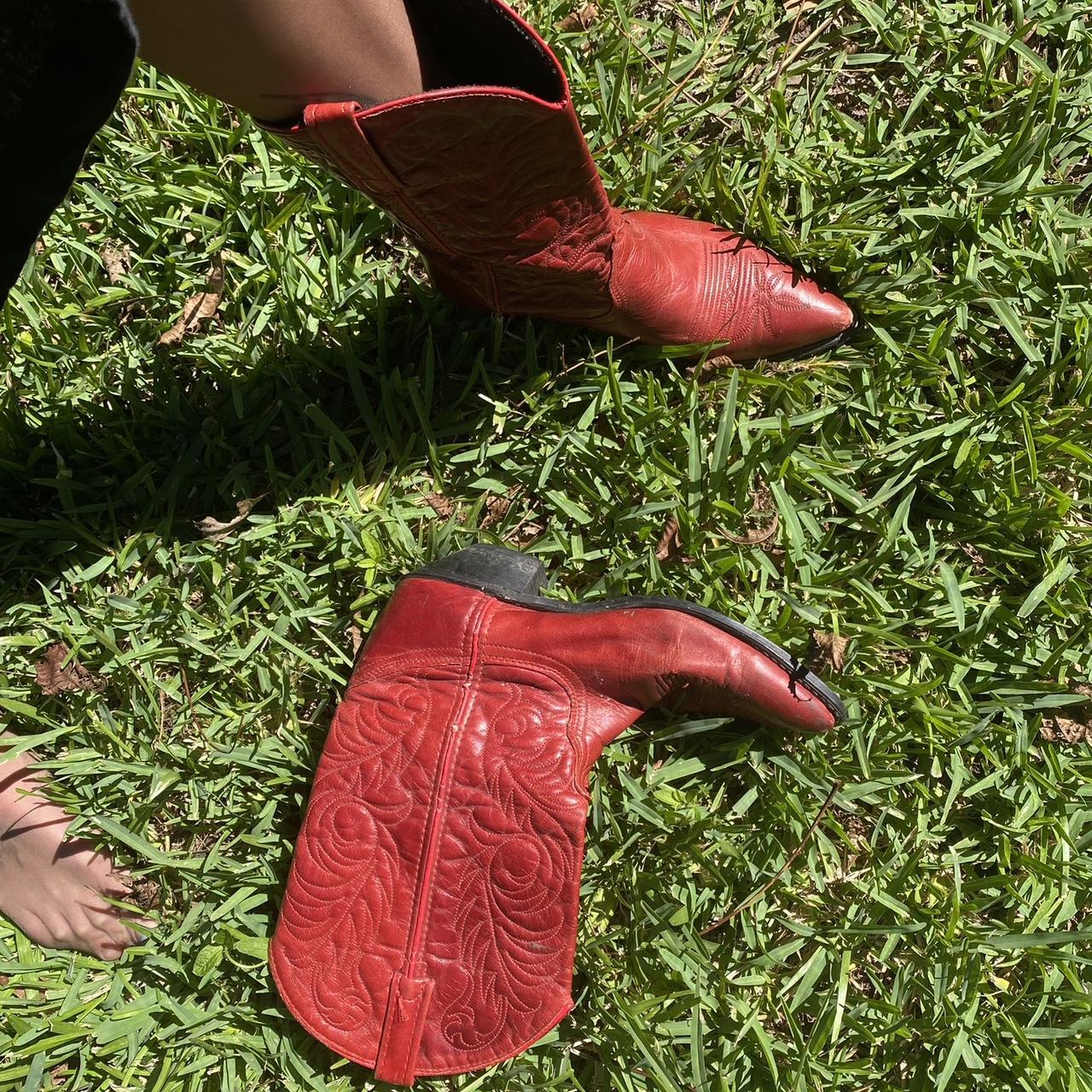 Absolutely stunning & very rare Vintage Acme red... - Depop