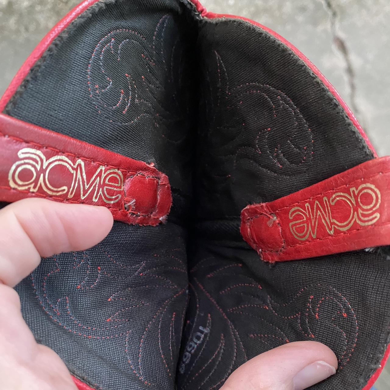 Absolutely stunning & very rare Vintage Acme red... - Depop