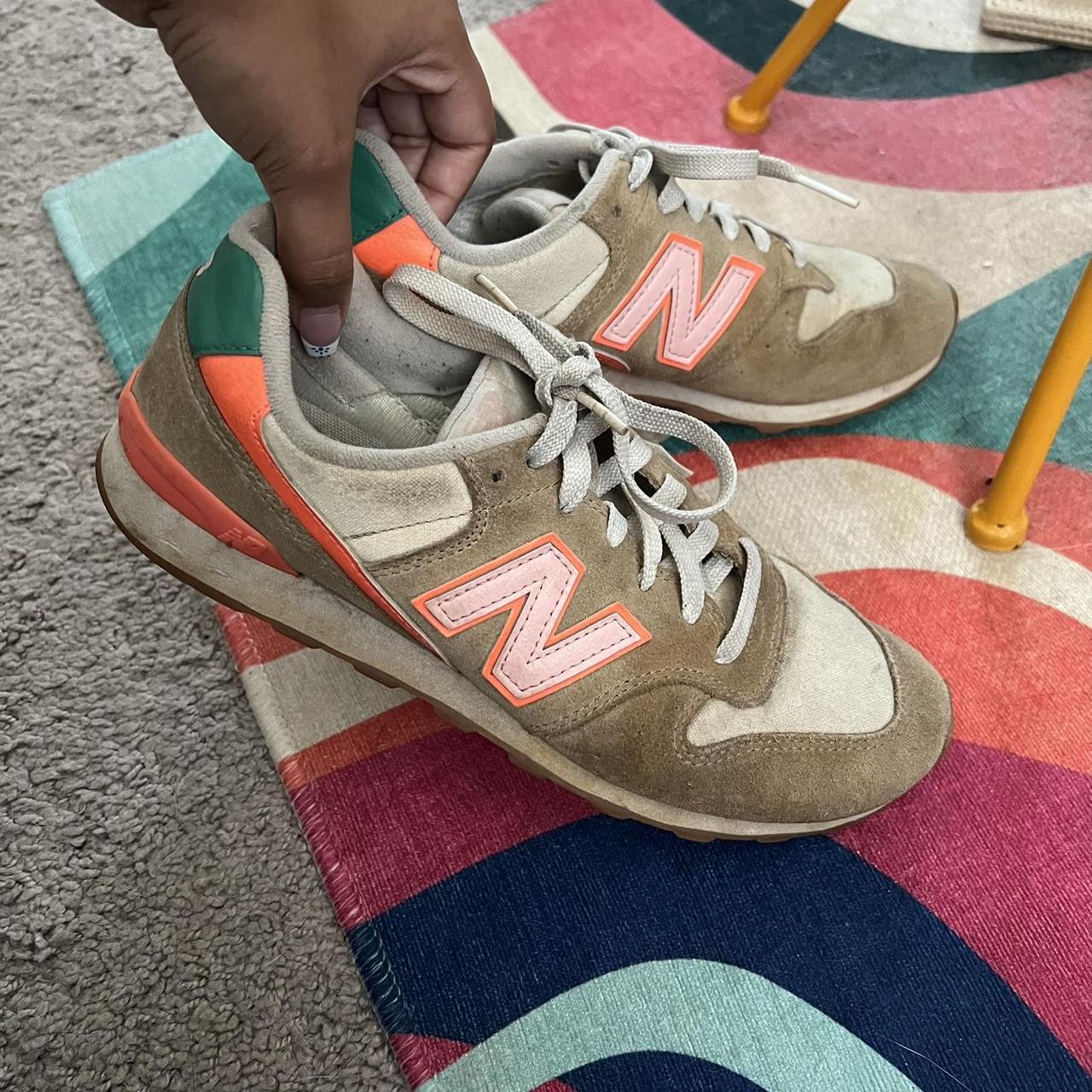 worn new balances size 8.5 womens wore these so... - Depop