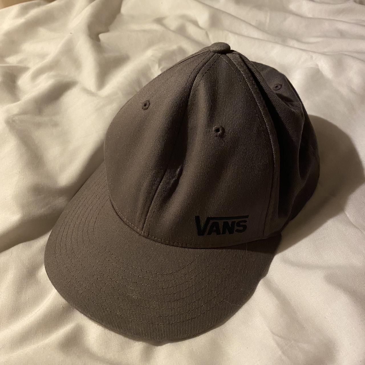 Vans grey cap Fits nice Not adjustable Slightly worn - Depop