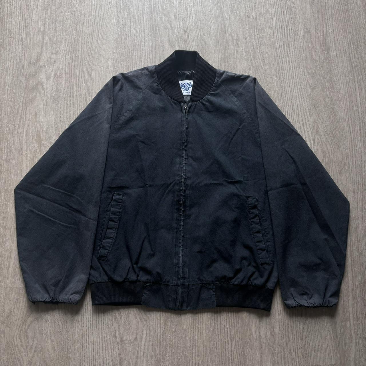 vintage 80s 90s faded black mechanic work... - Depop