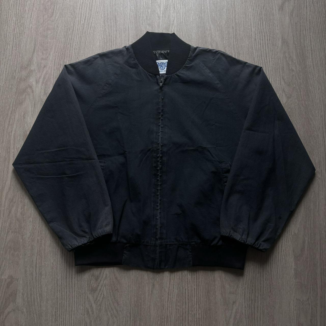 vintage 80s 90s faded black mechanic work... - Depop