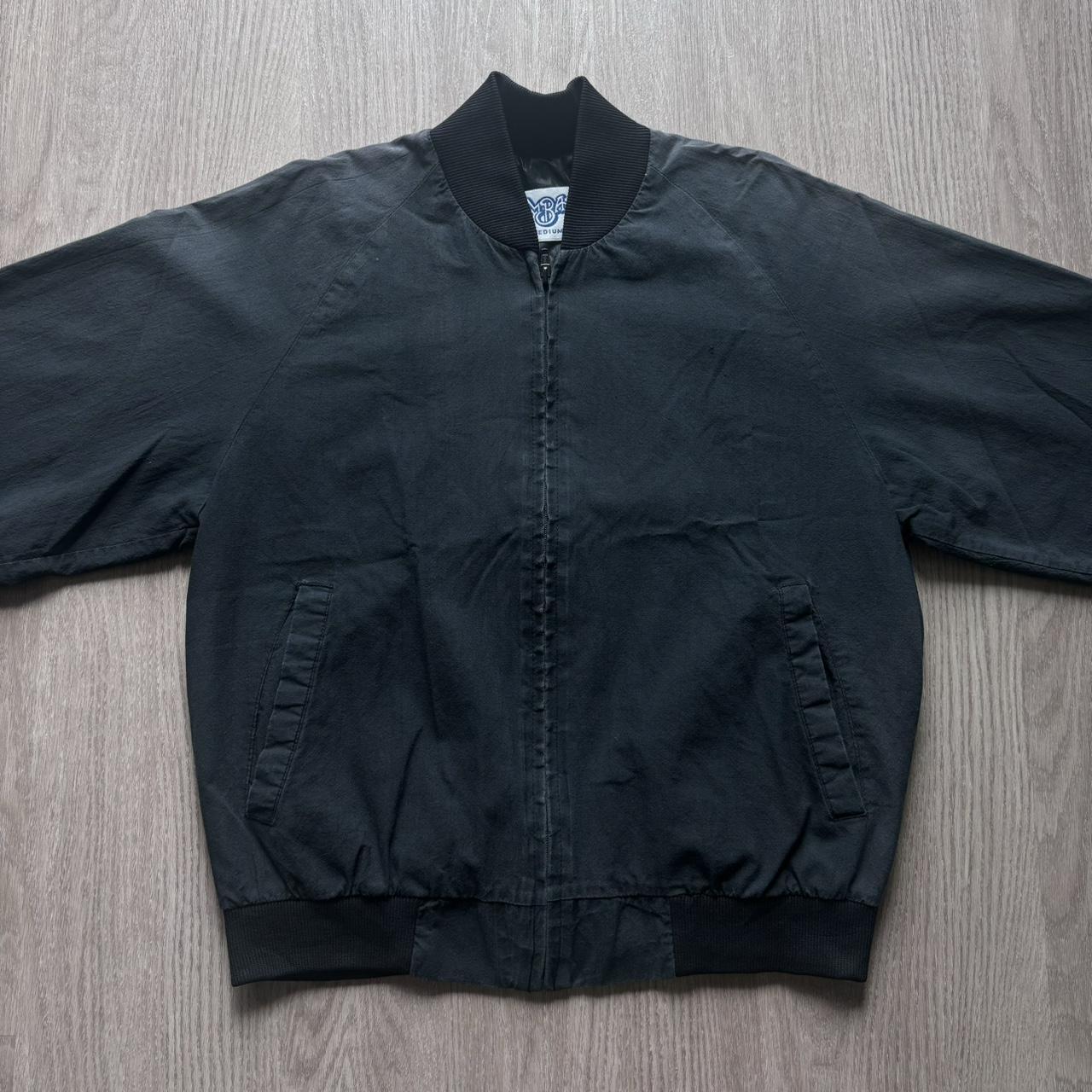 vintage 80s 90s faded black mechanic work... - Depop