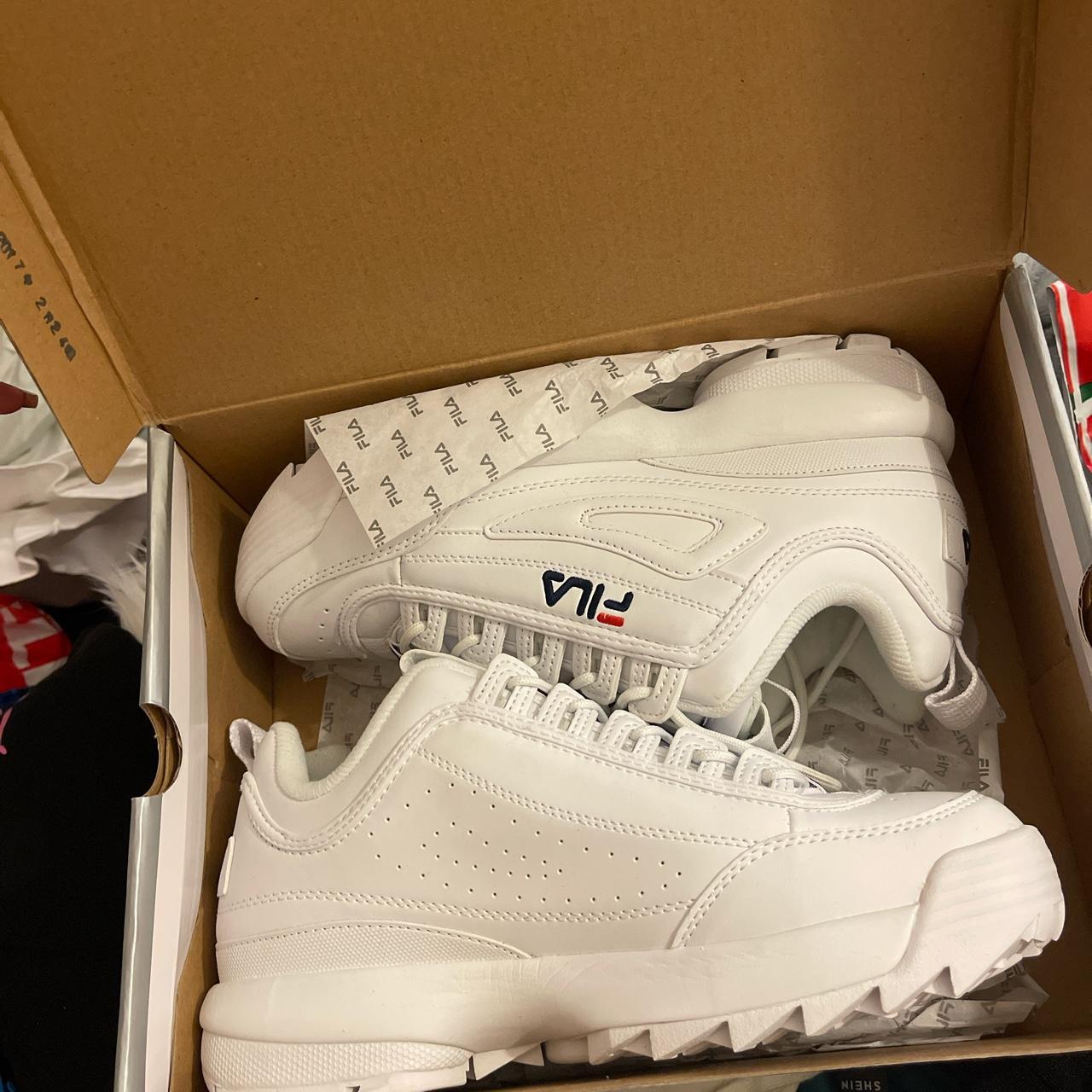 Fila disruptor II platform trainers size 7 brand new... - Depop