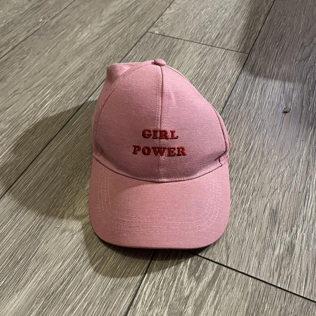 Pink Girl Power cap. Worn but no flaws! 🖤 - Depop