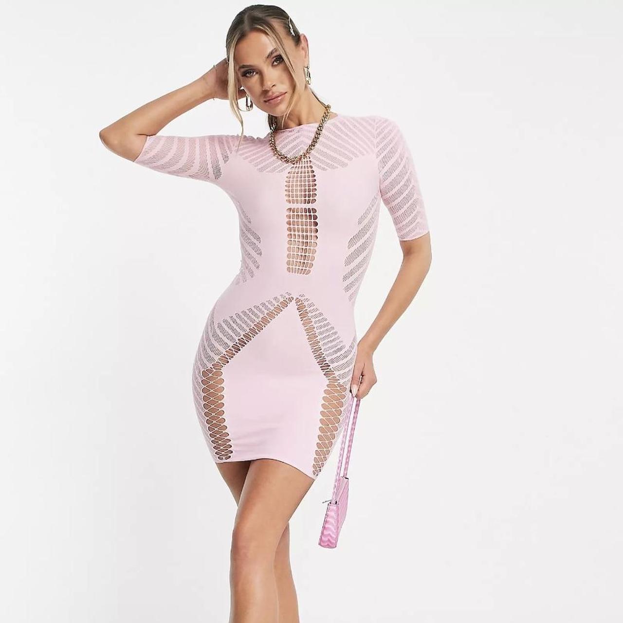 Bad Society Pjnk Dress One Size Worn once - Depop