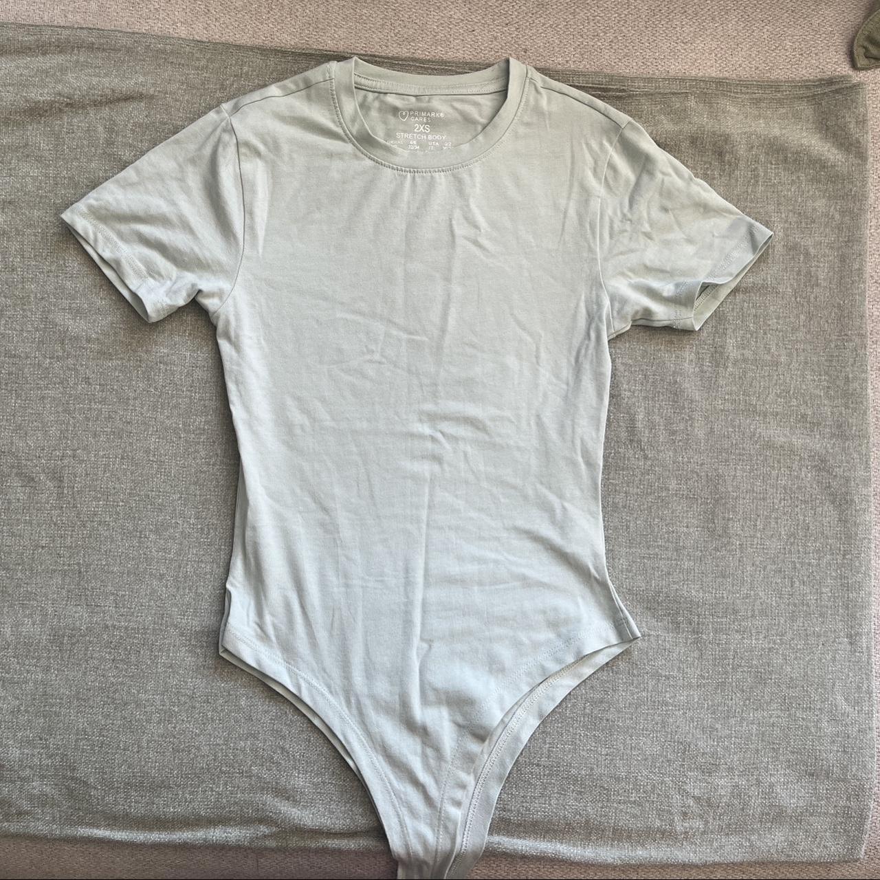 Mint short sleeve body suit from primark size... - Depop