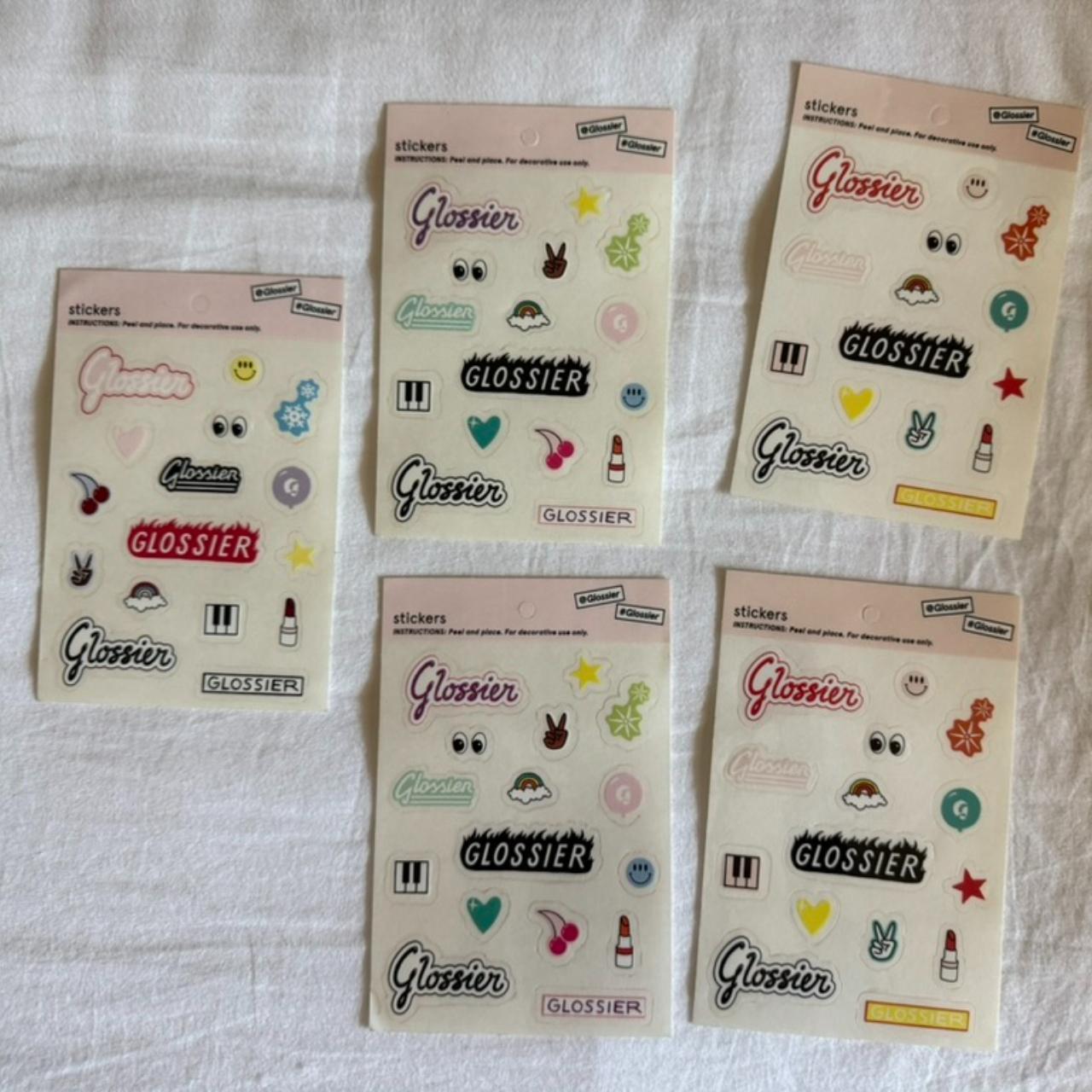 Glossier Multi Sticker Sheets 1 for $10. You can... | Depop