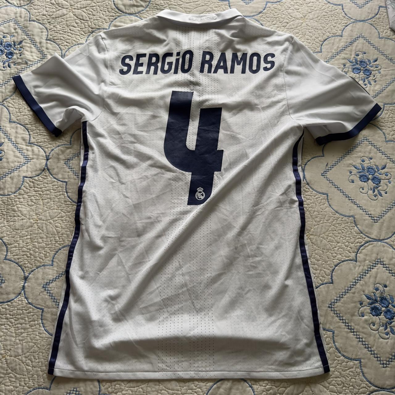 Authentic adizero Sergio Ramos Real Madrid jersey... - Depop
