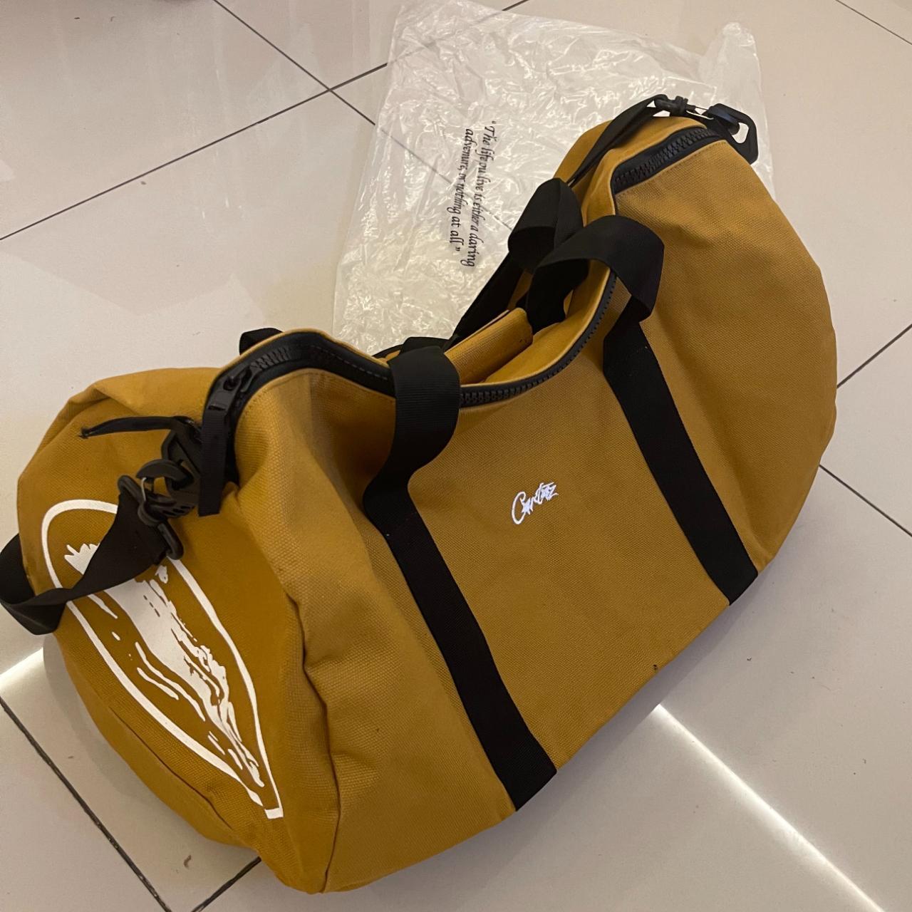 Corteiz Brown Alcatraz Duffle Bag Backpack - One... - Depop