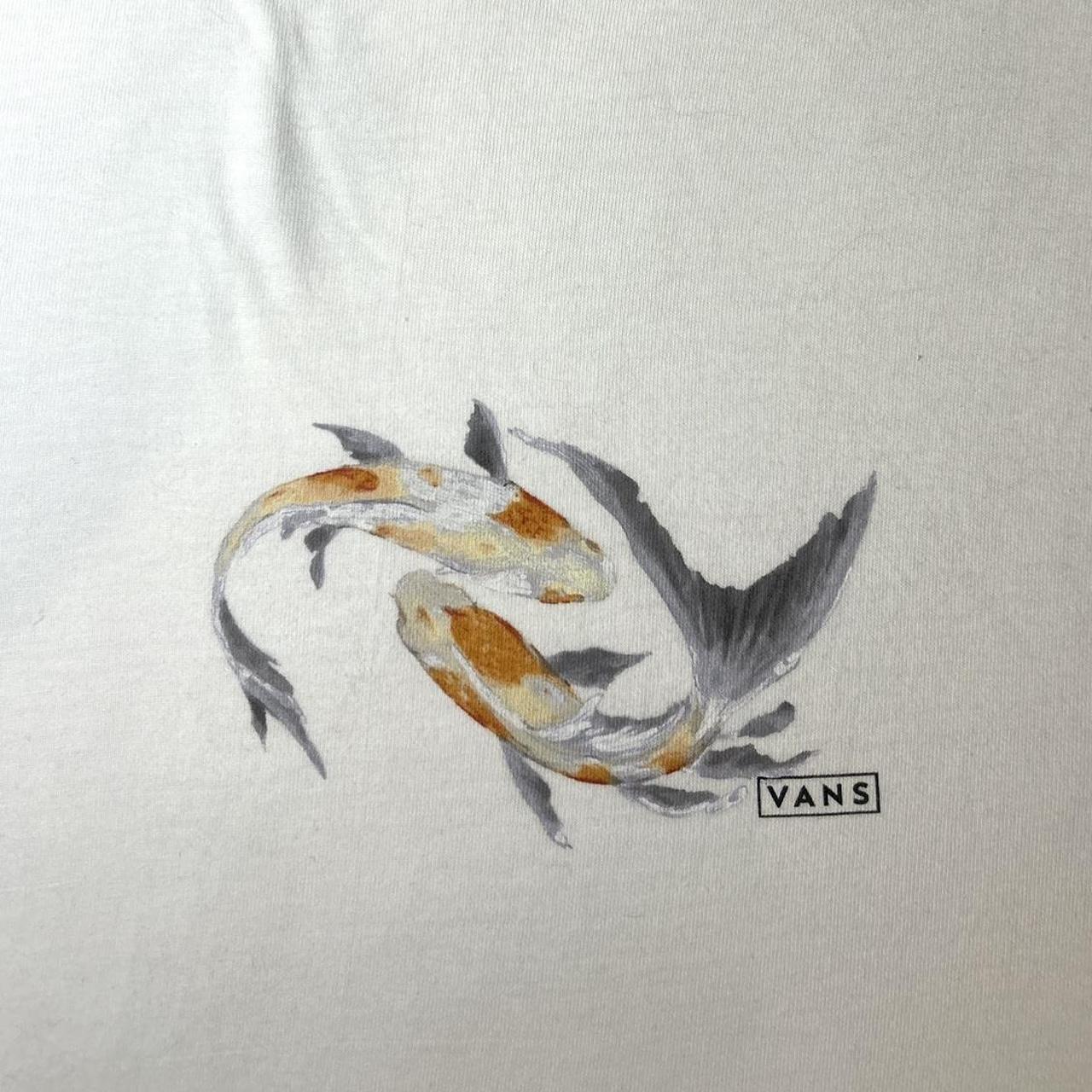 Koi fish Vans tshirt Tag is XL but it’s really not... - Depop