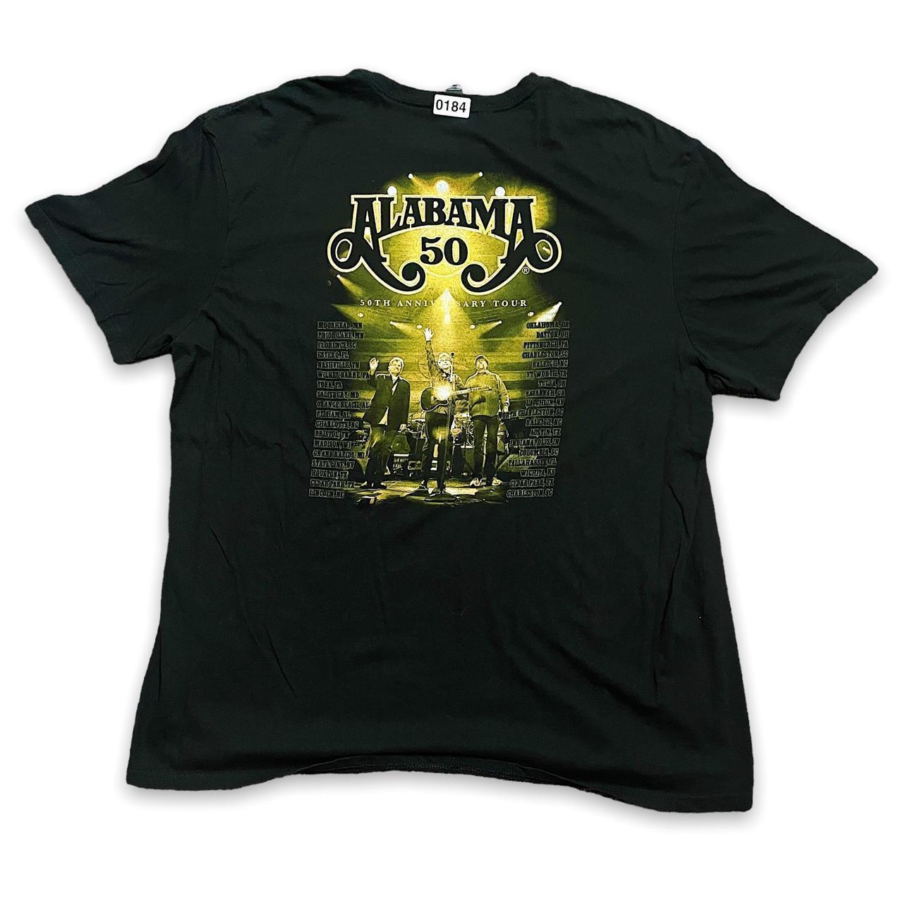 Alabama band tee y2k black tour shirt mens size... - Depop