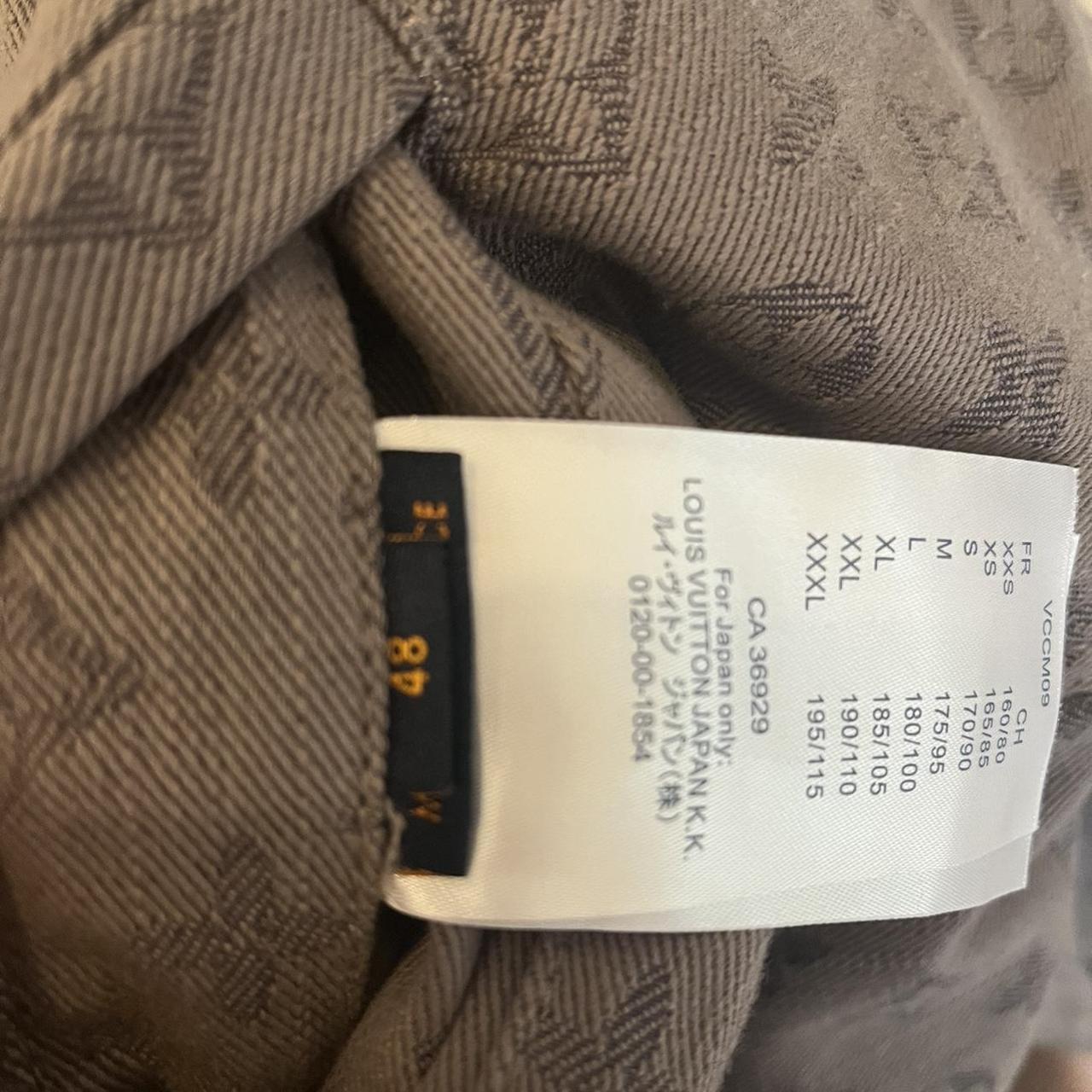 Grey Louis Vuitton jacket Denim Worn once... - Depop