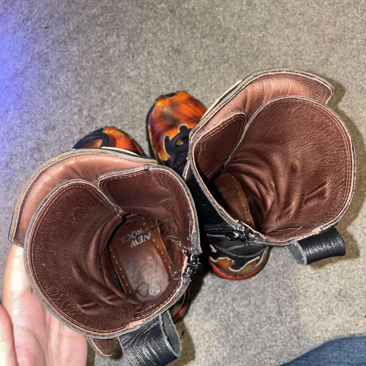 fire new rocks !! red and orange flame new rock... - Depop