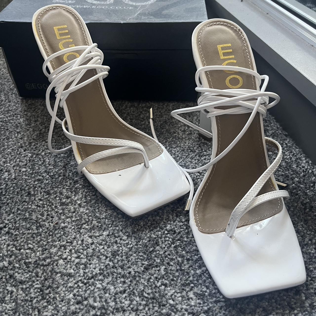 brand new ego lace up heels never been worn slightly... - Depop