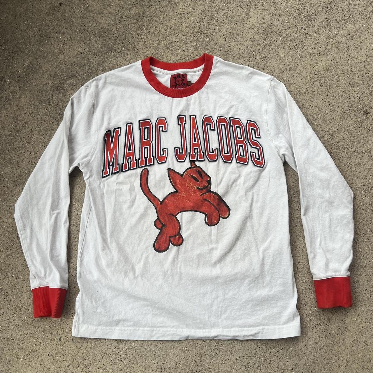 heaven by Marc Jacobs college long sleeve worn... - Depop