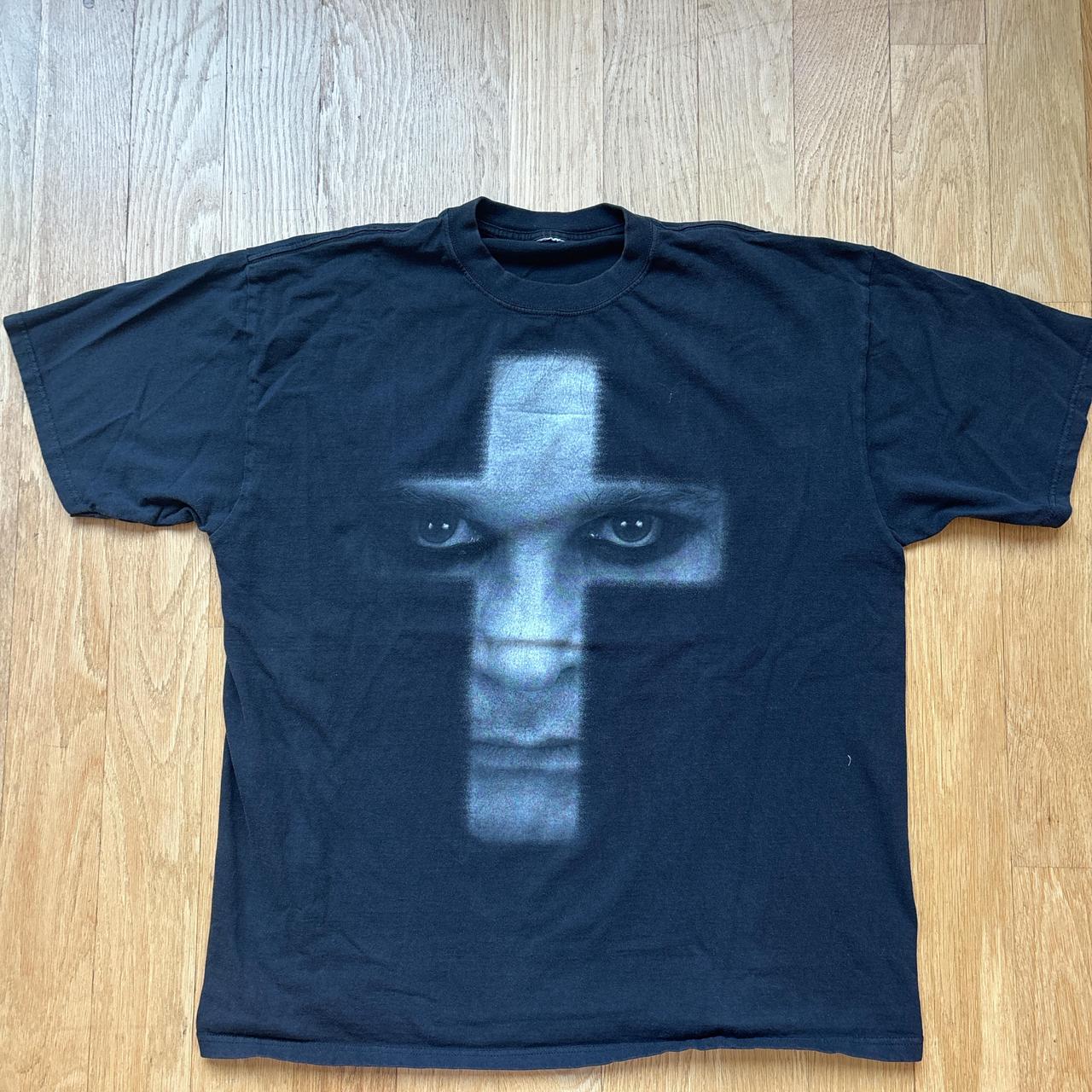 Vintage Vtg 00s Ozzy-Osbourne Cross Face Adult... | Depop