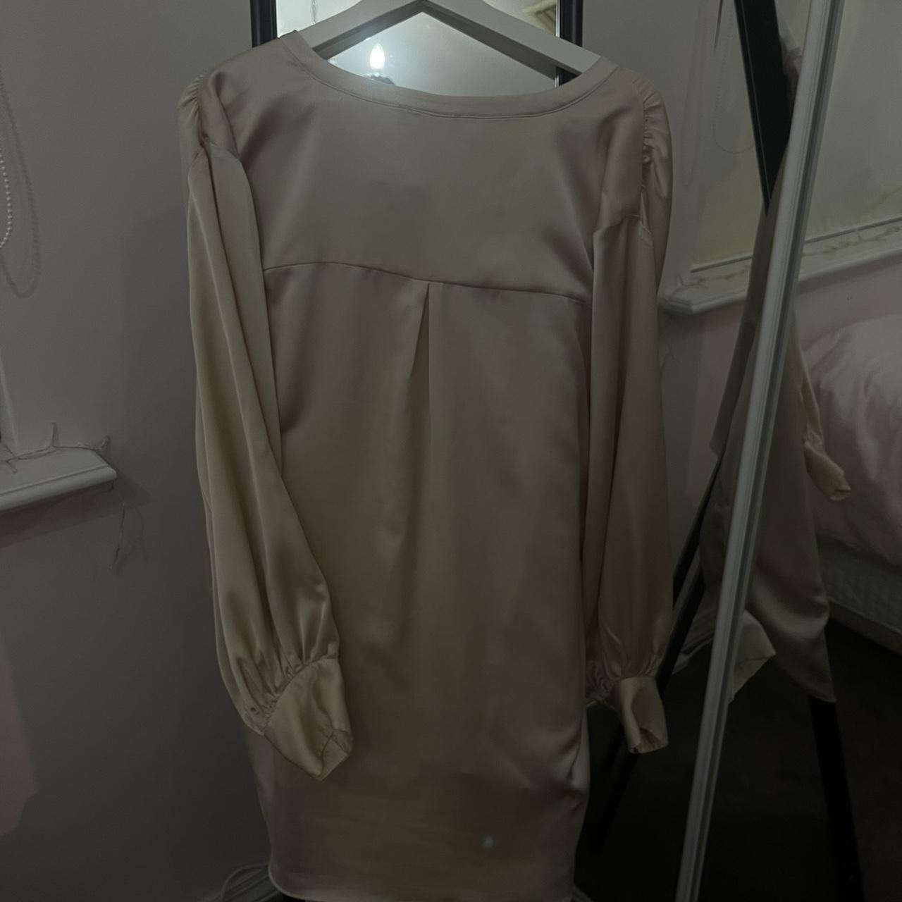 basque curve silk blouse - does have a few pulls on it - Depop
